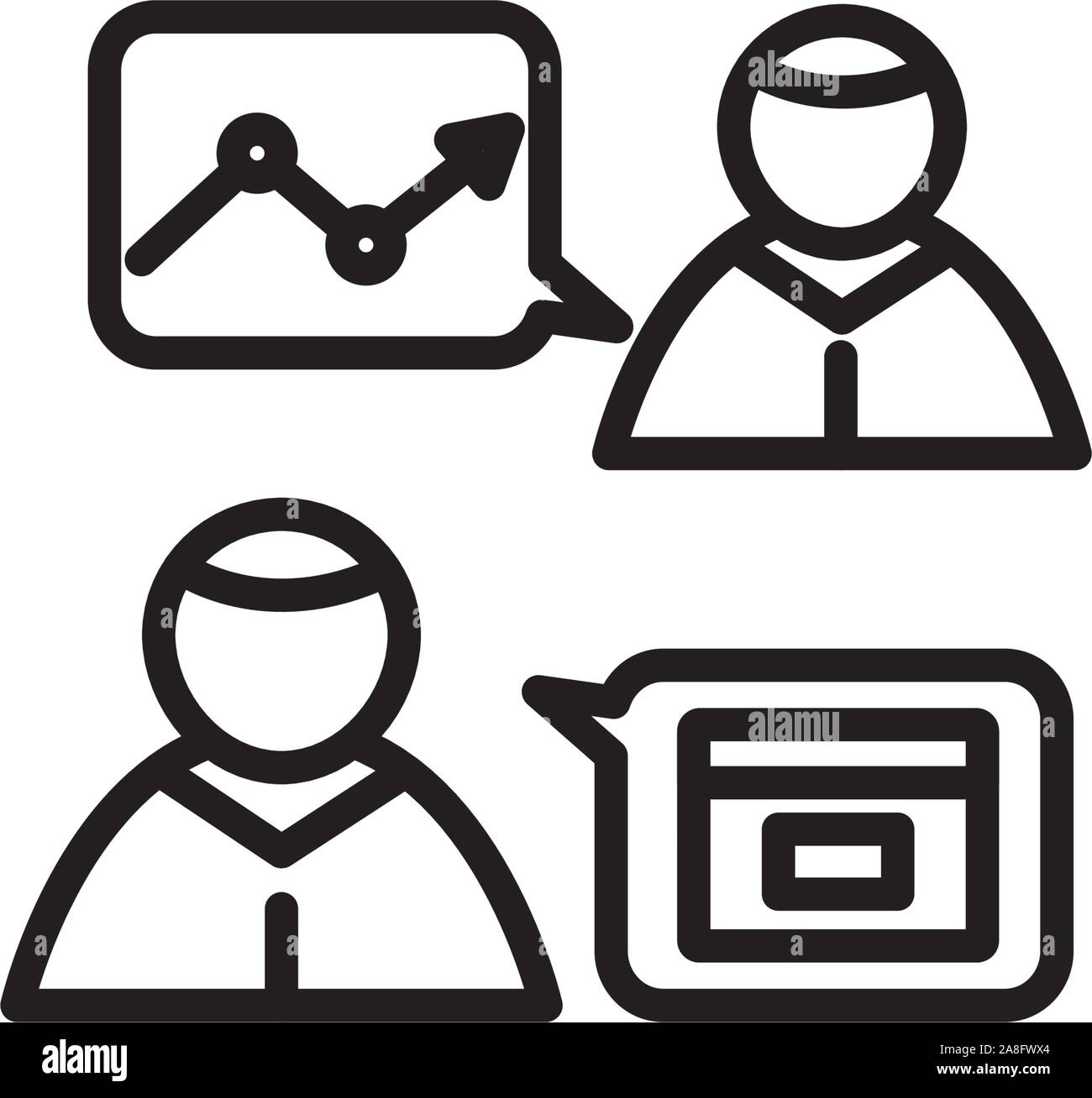 Social media and multimedia avatars icon, Apps communication digital ...