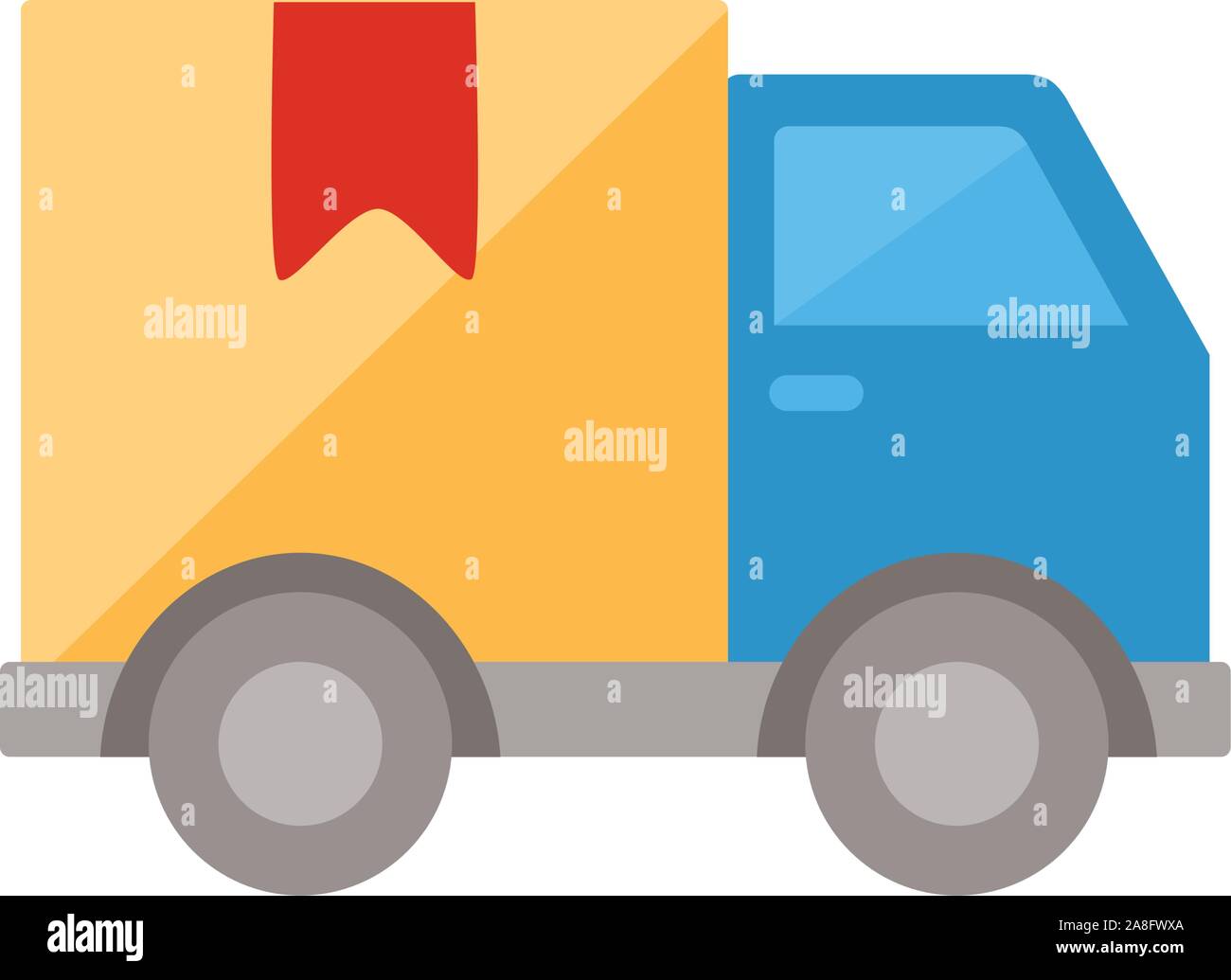 Delivery box icon over Stock Vector Images - Alamy