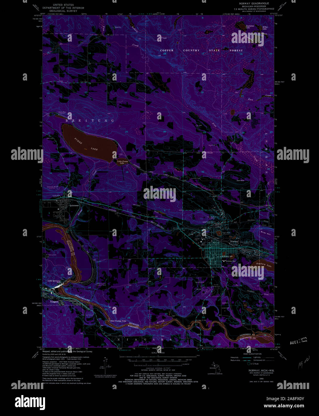 Topology map of norway hi-res stock photography and images - Alamy