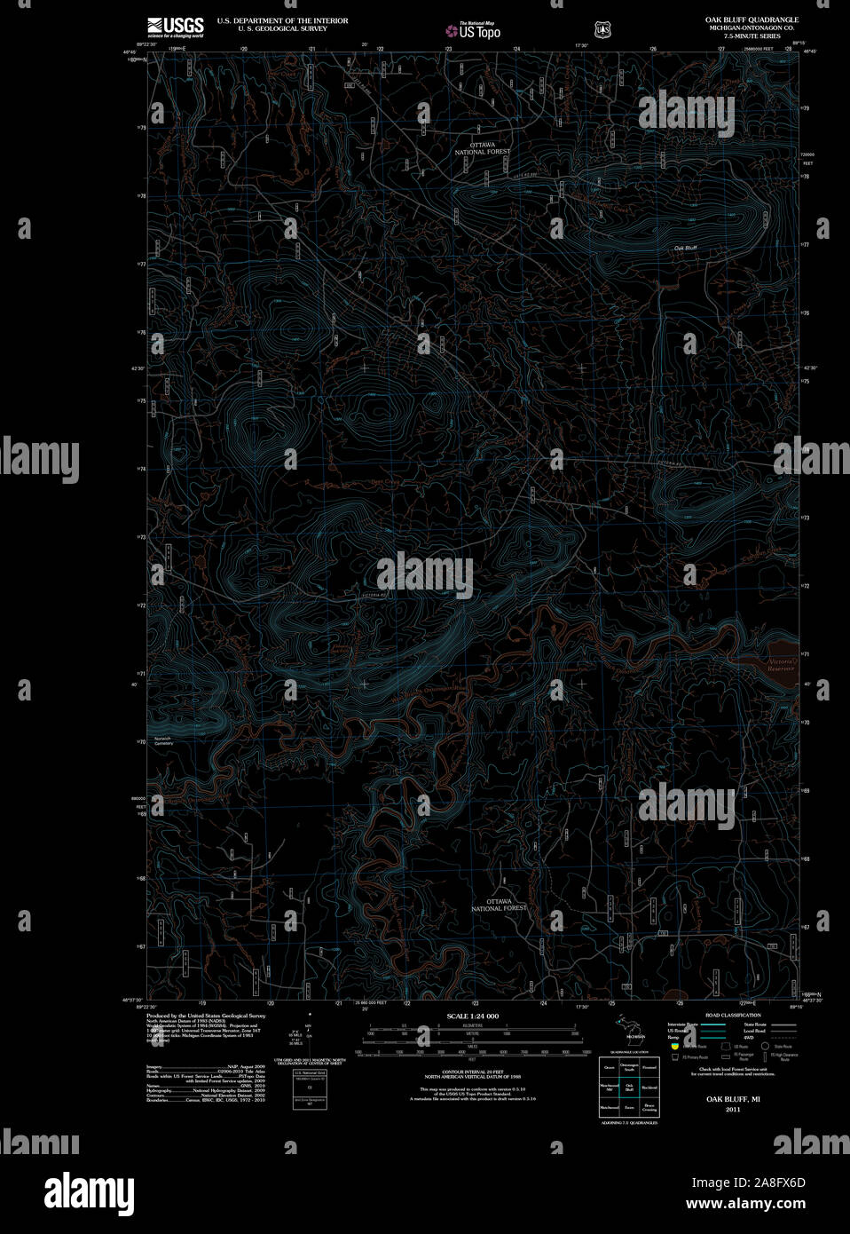 Map of oak bluff hi-res stock photography and images - Alamy