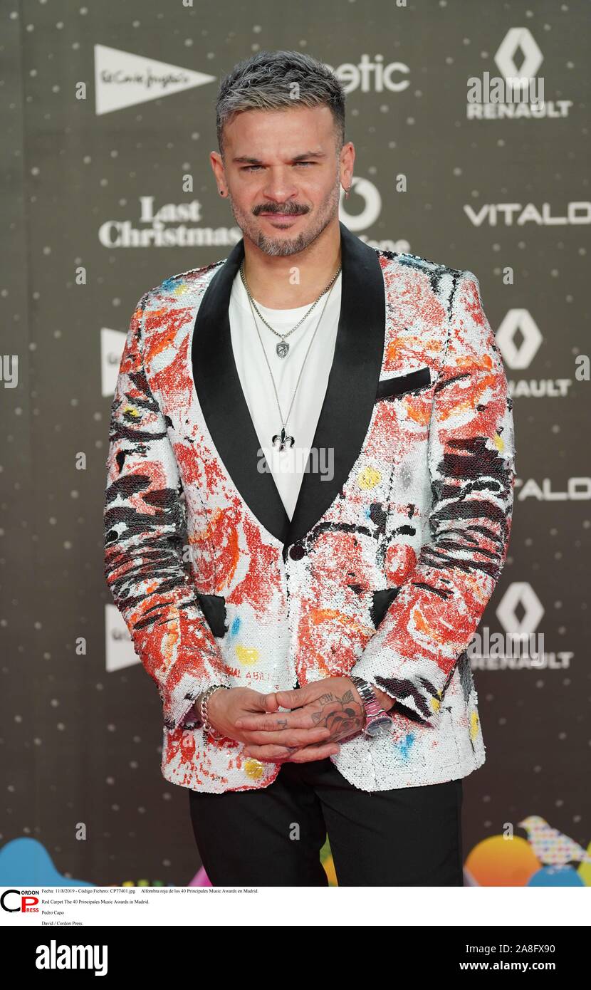 Madrid, Spain. 08th Nov, 2019. Alfombra roja de los 40 Principales ...