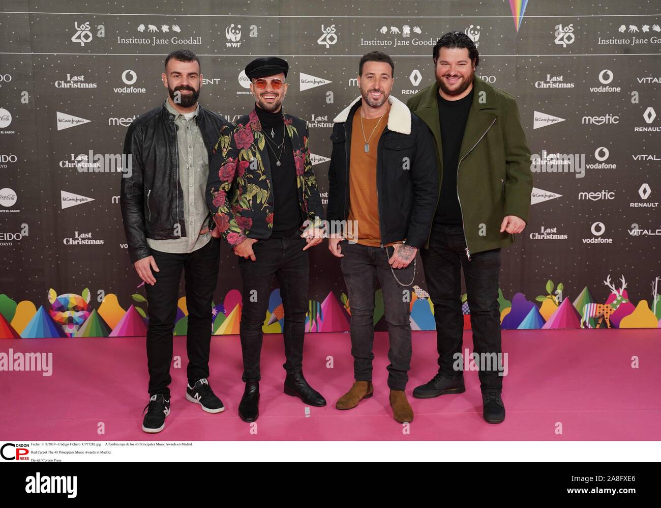 Madrid, Spain. 08th Nov, 2019. Alfombra roja de los 40 Principales ...