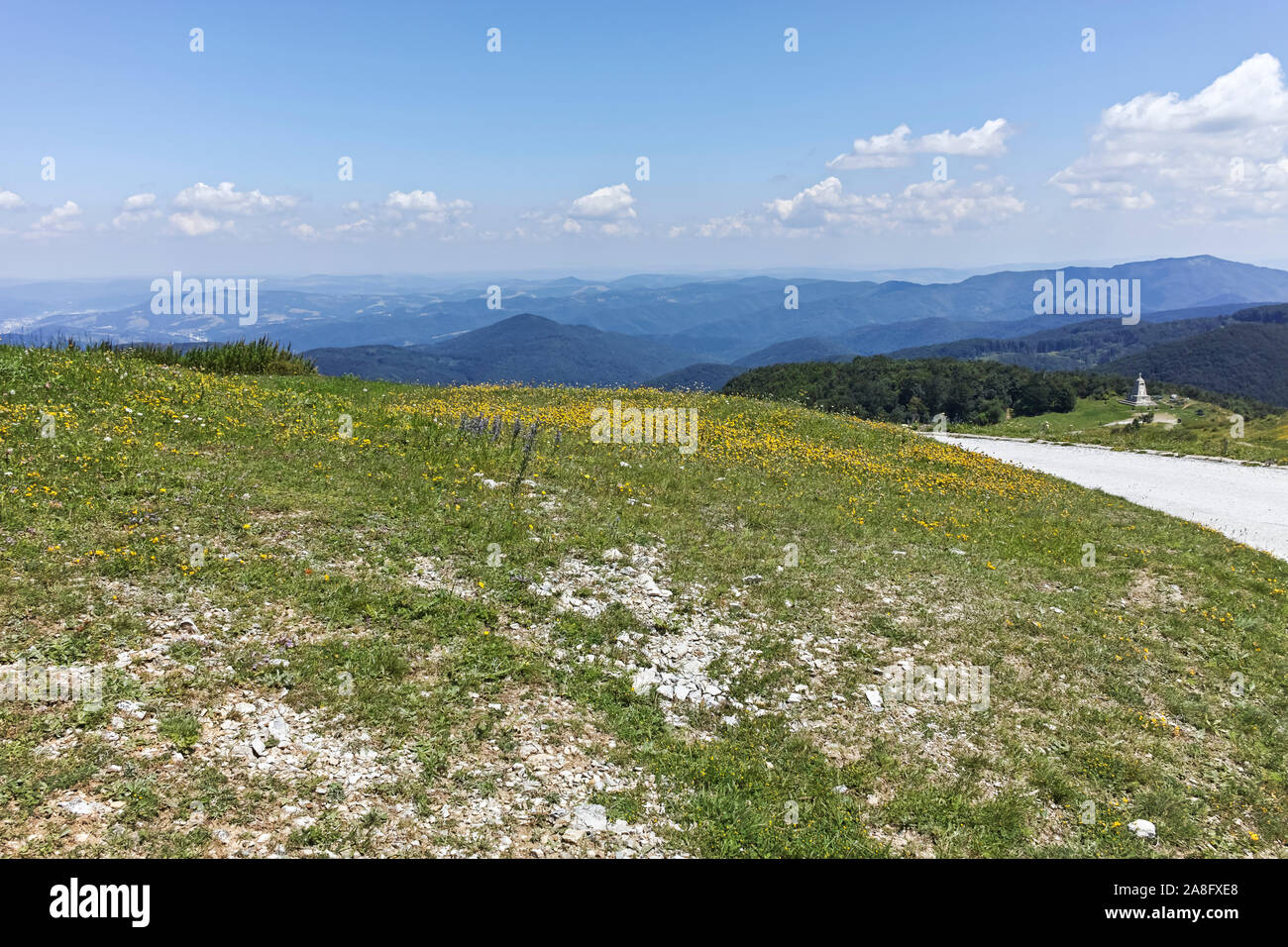 Amazing Landscape to Stara Planina (Balkan) Mountains from Shipka peak ...