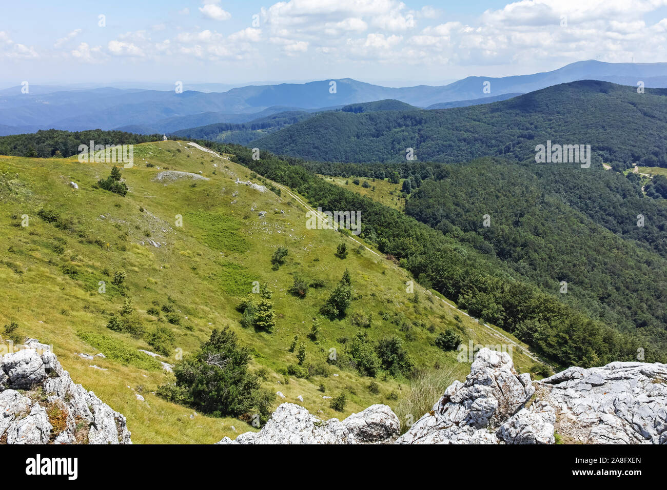 Amazing Landscape to Stara Planina (Balkan) Mountains from Shipka peak ...