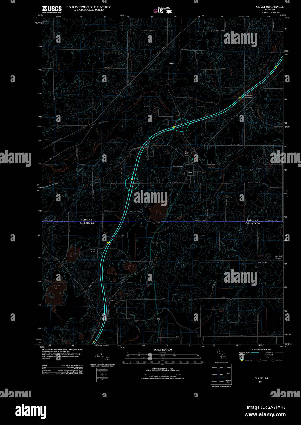 Olivet map hi-res stock photography and images - Alamy