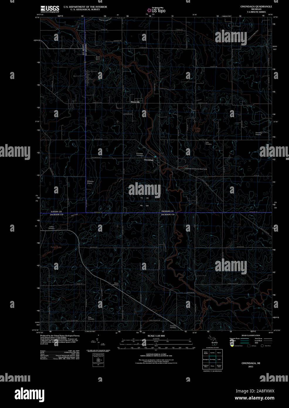 Onondaga map hi-res stock photography and images - Alamy