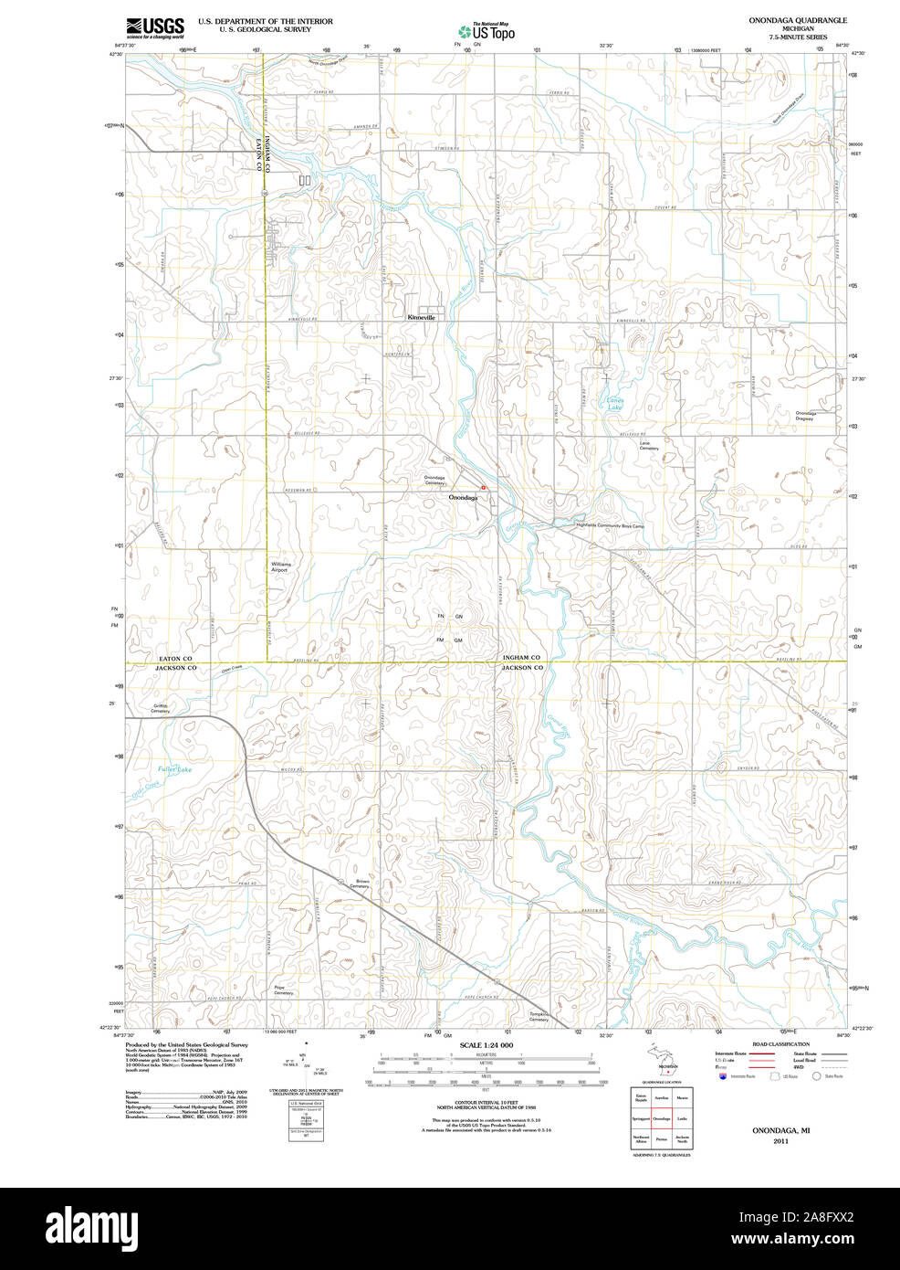 Onondaga map hi-res stock photography and images - Alamy