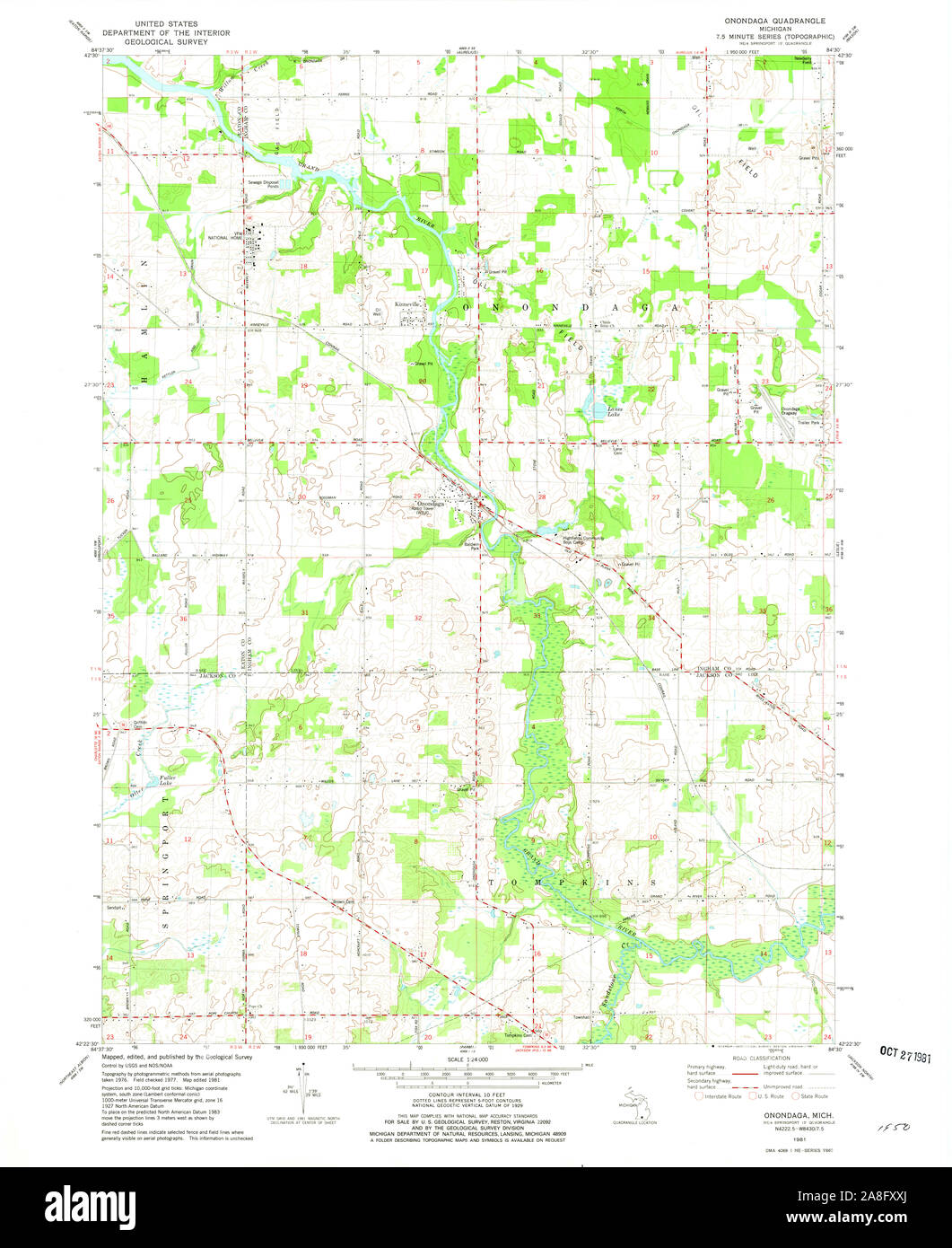 Onondaga map hi-res stock photography and images - Alamy