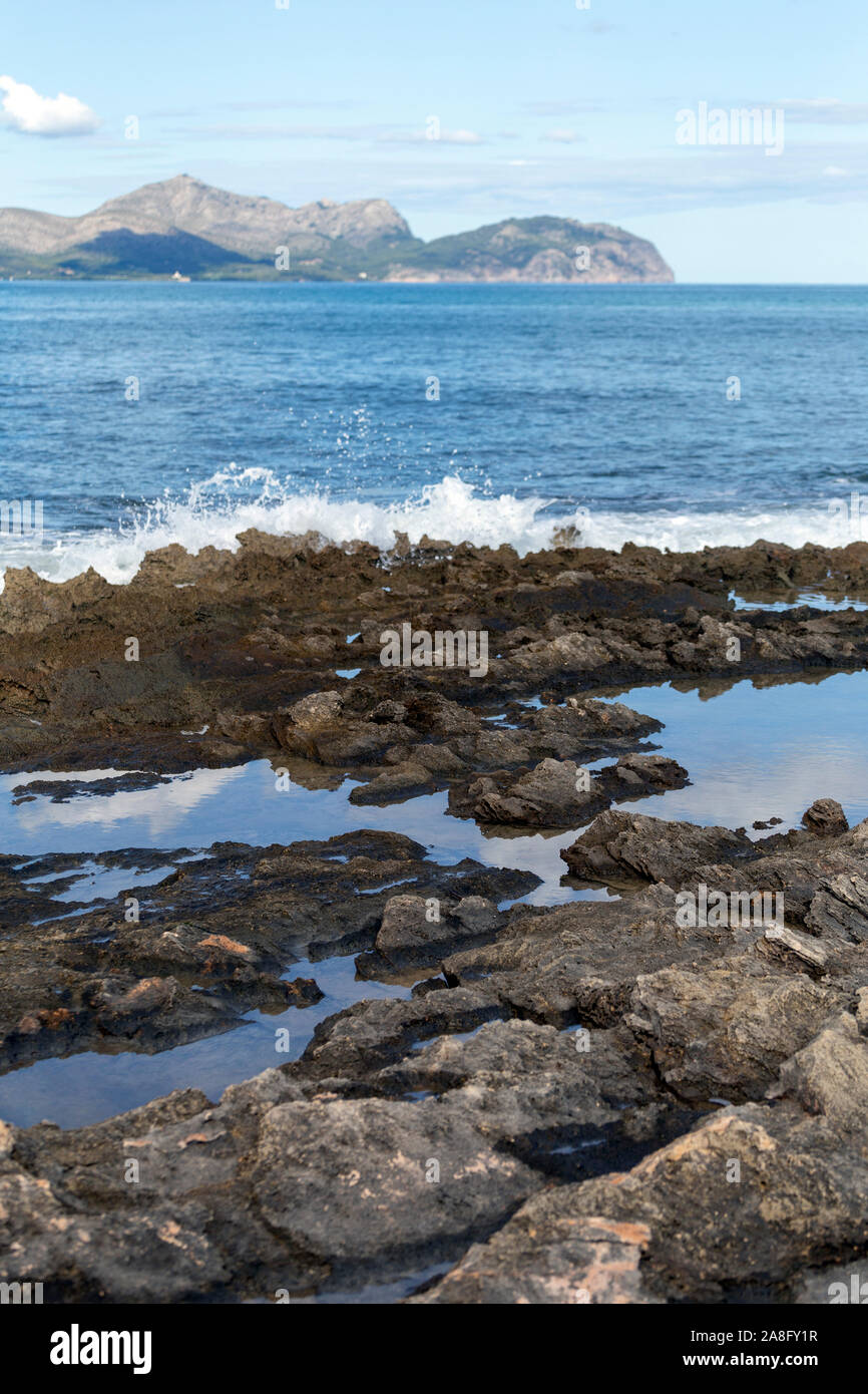 The beach of Can Picafort in Mallorca, Spain Stock Photo - Alamy