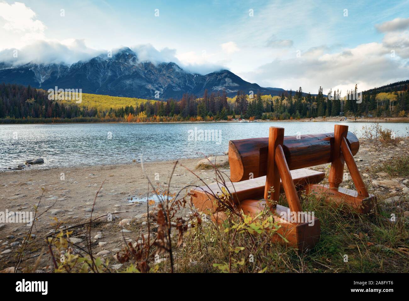 Beautiful scene in Jasper National Park in Canada Stock Photo - Alamy