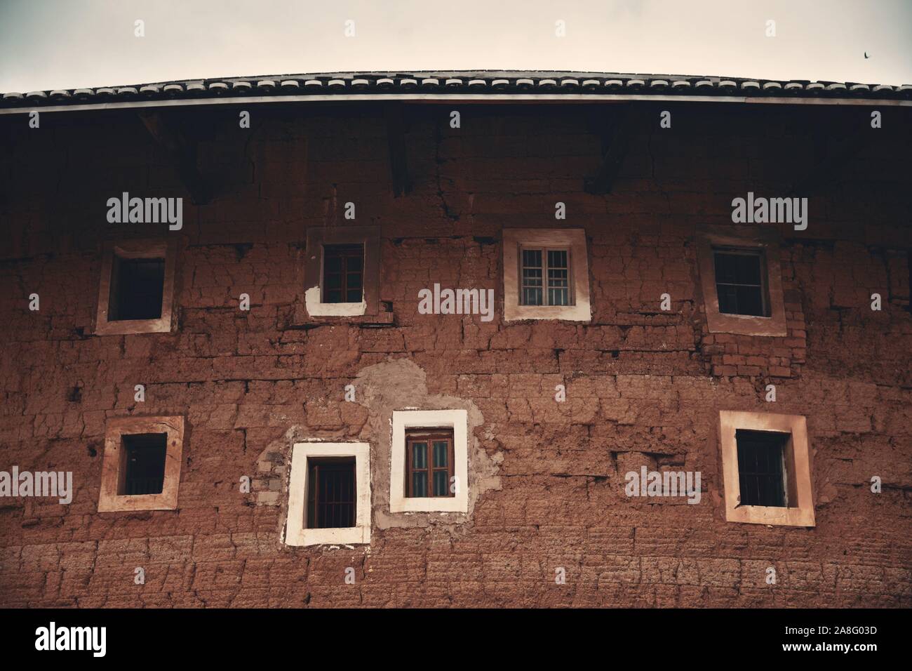 Traditional Tulou building is the unique dwellings of Hakka in Fujian ...