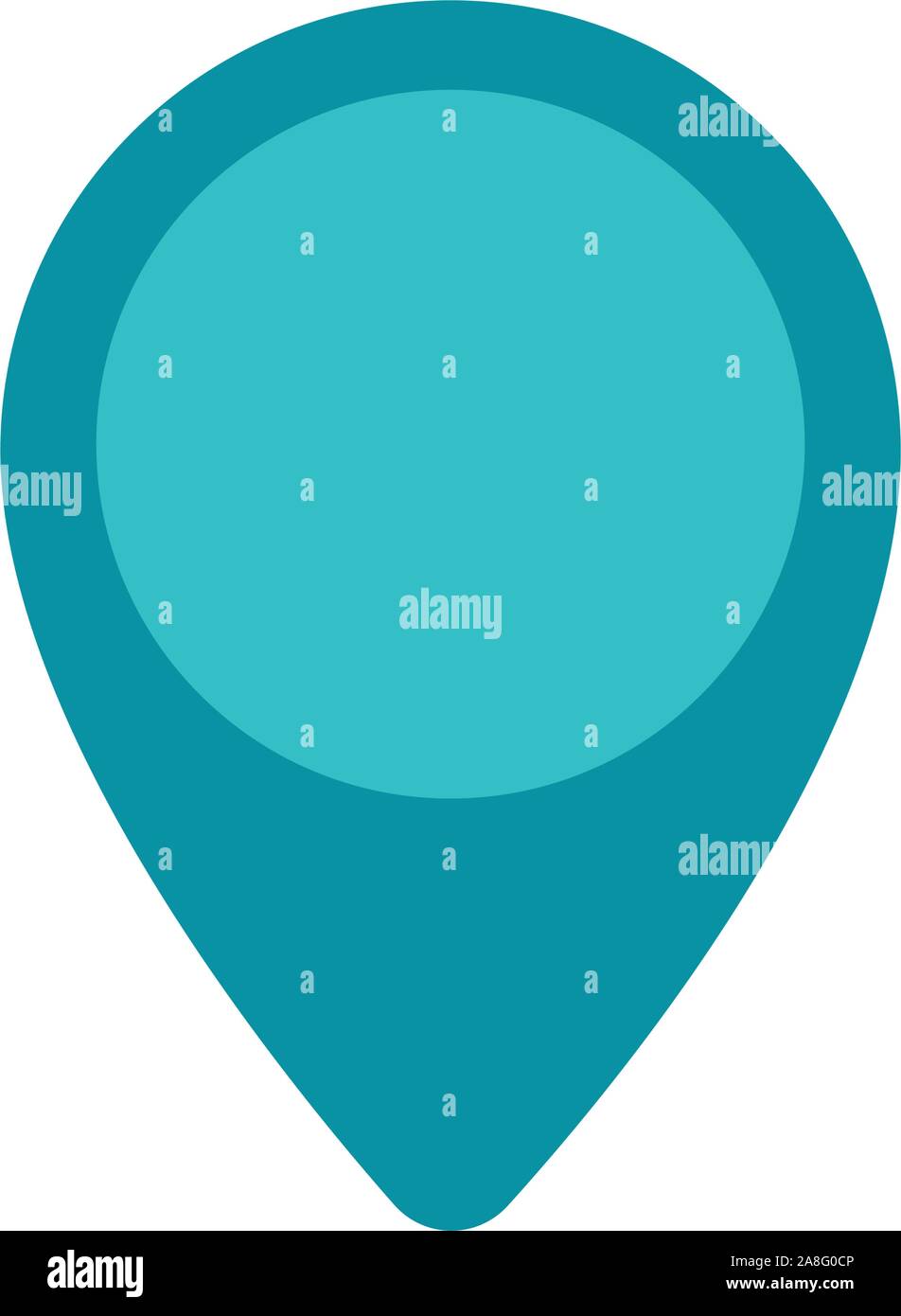 pointer of place optimization in white background vector illustration ...