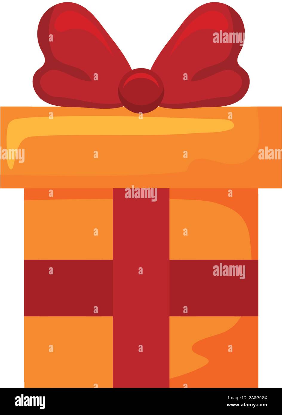 gift box with ribbon on white background vector illustration design ...