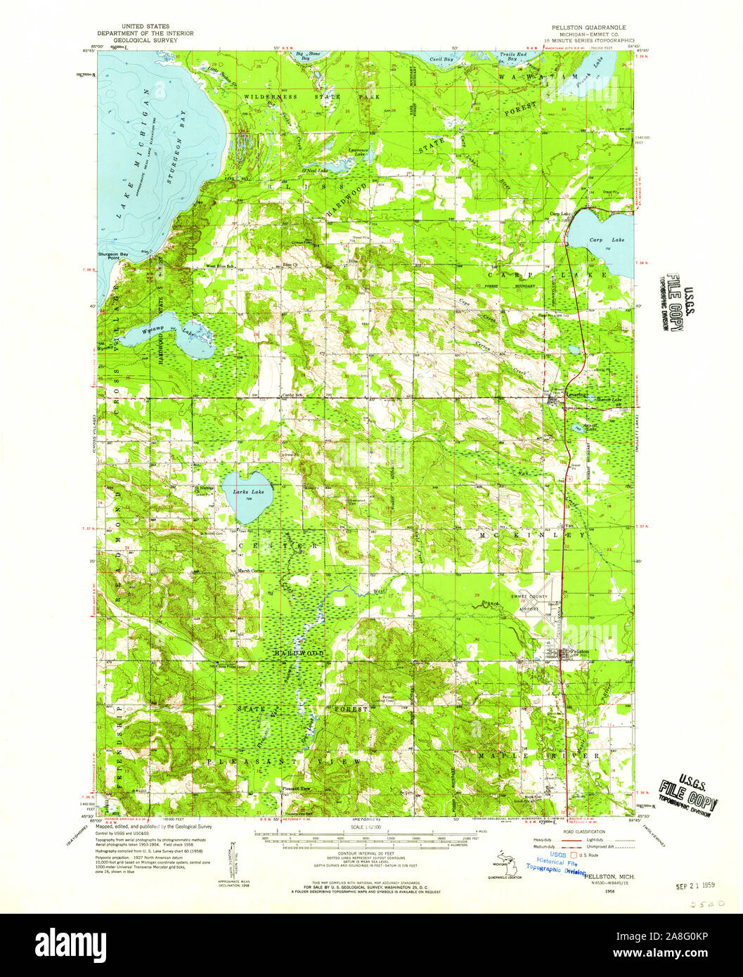 Pellston hi-res stock photography and images - Alamy