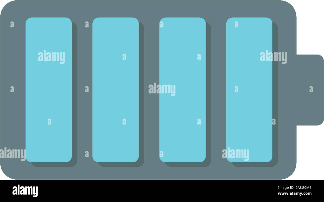 battery charging on white background vector illustration design Stock ...