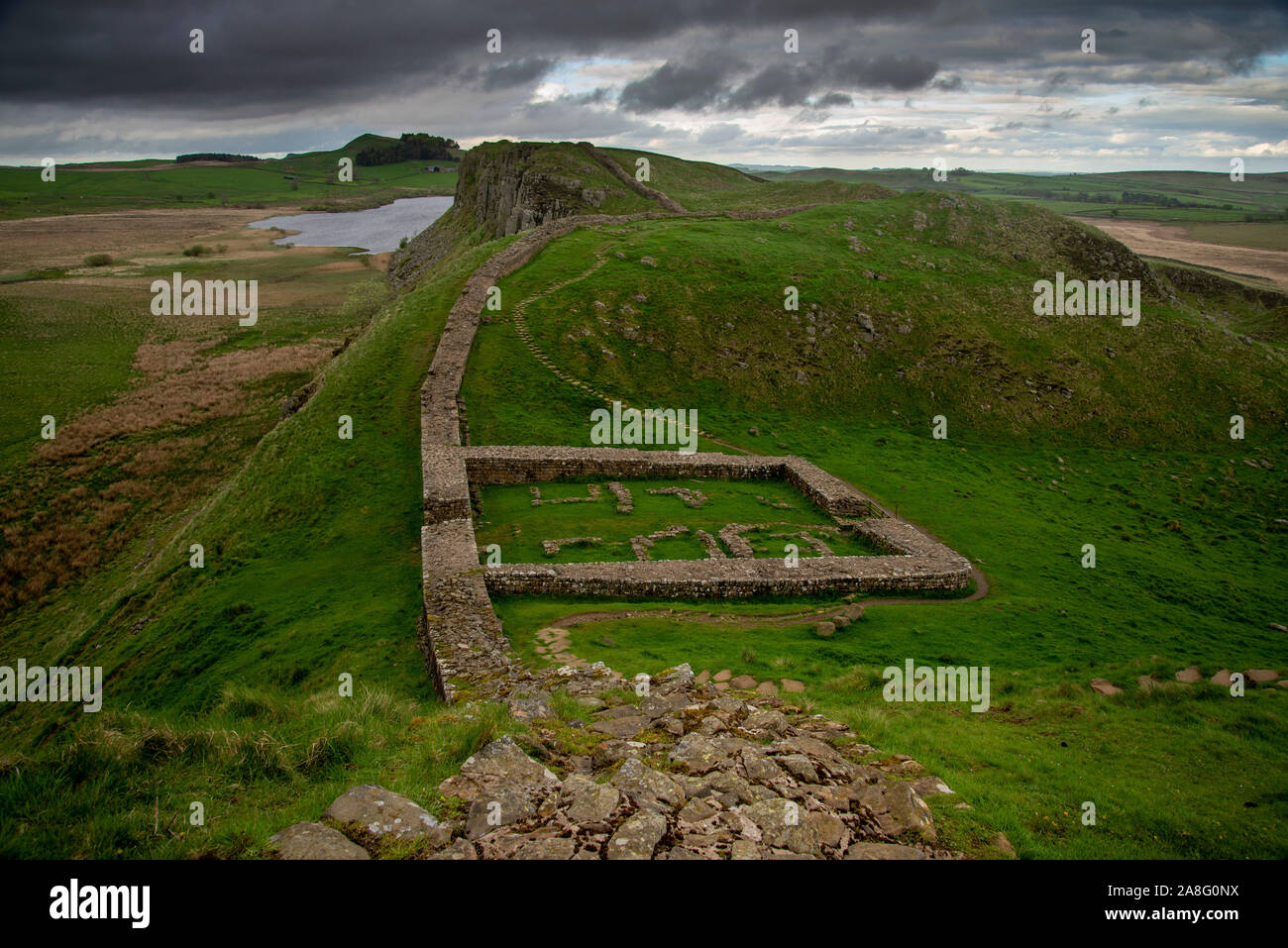 Mile Castle 39 on Hadrian's Wall was built in AD122 on the orders of ...