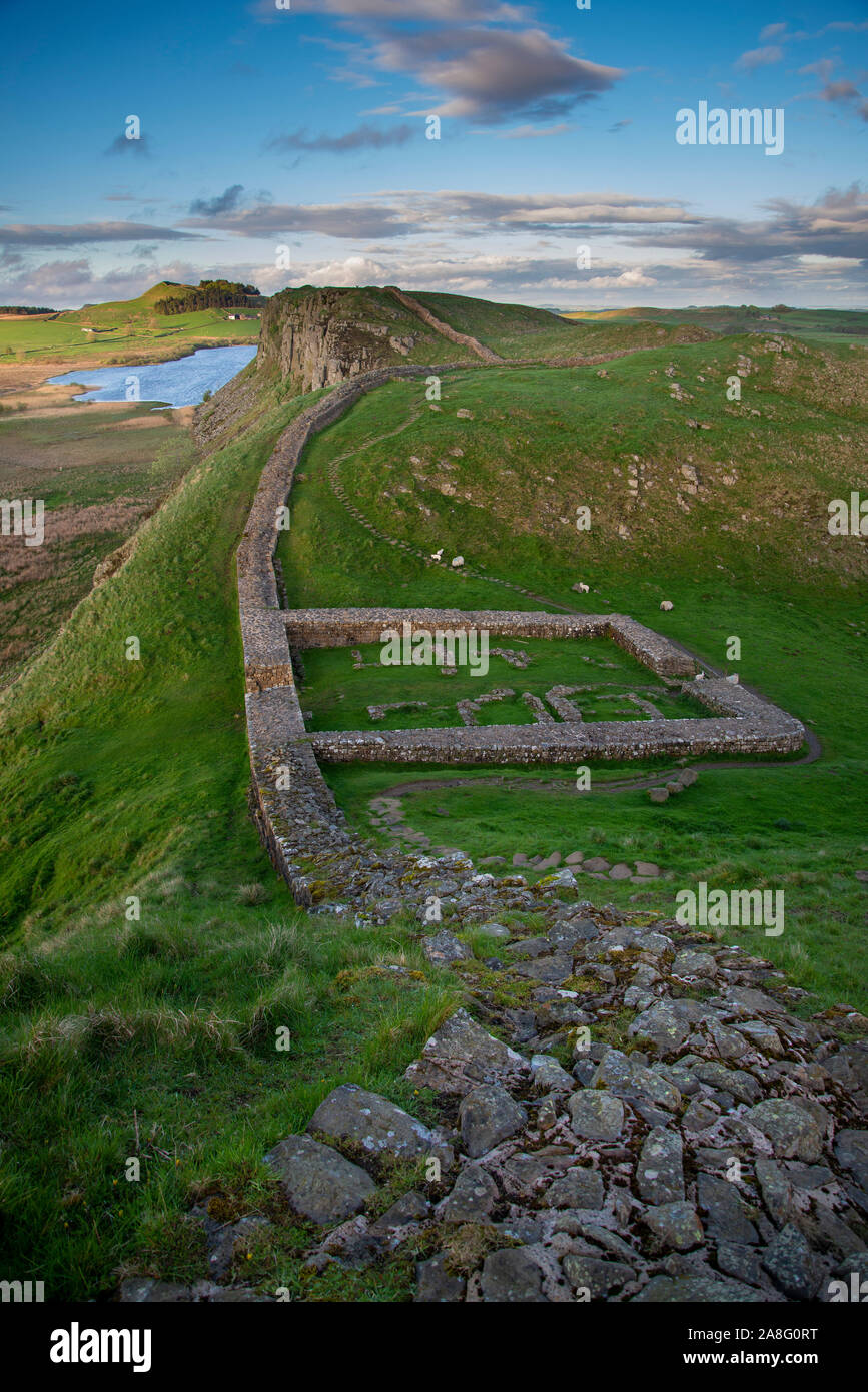 Mile Castle 39 on Hadrian's Wall was built in AD122 on the orders of ...