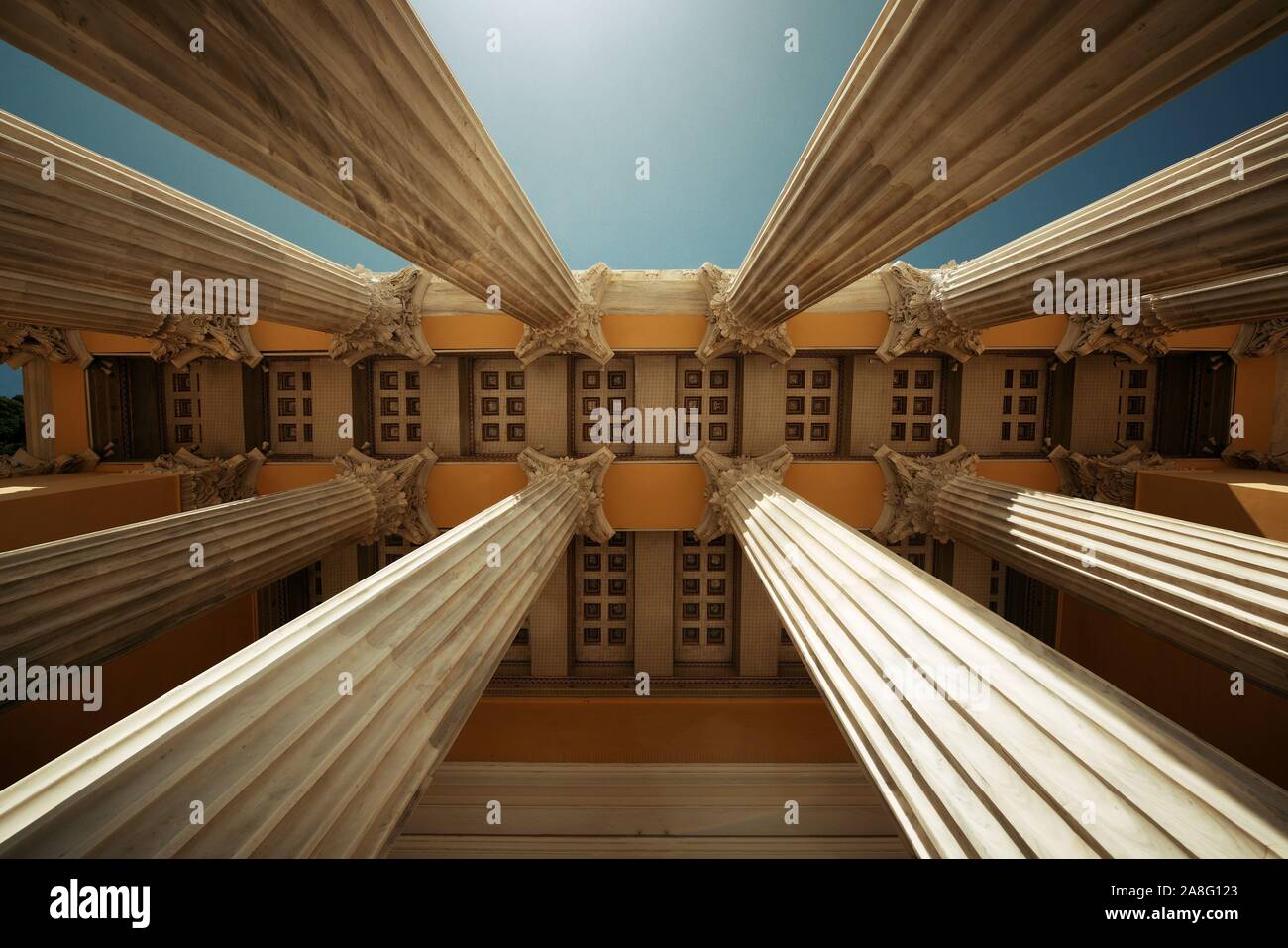 A closeup view of architecture in Athens, Greece Stock Photo - Alamy