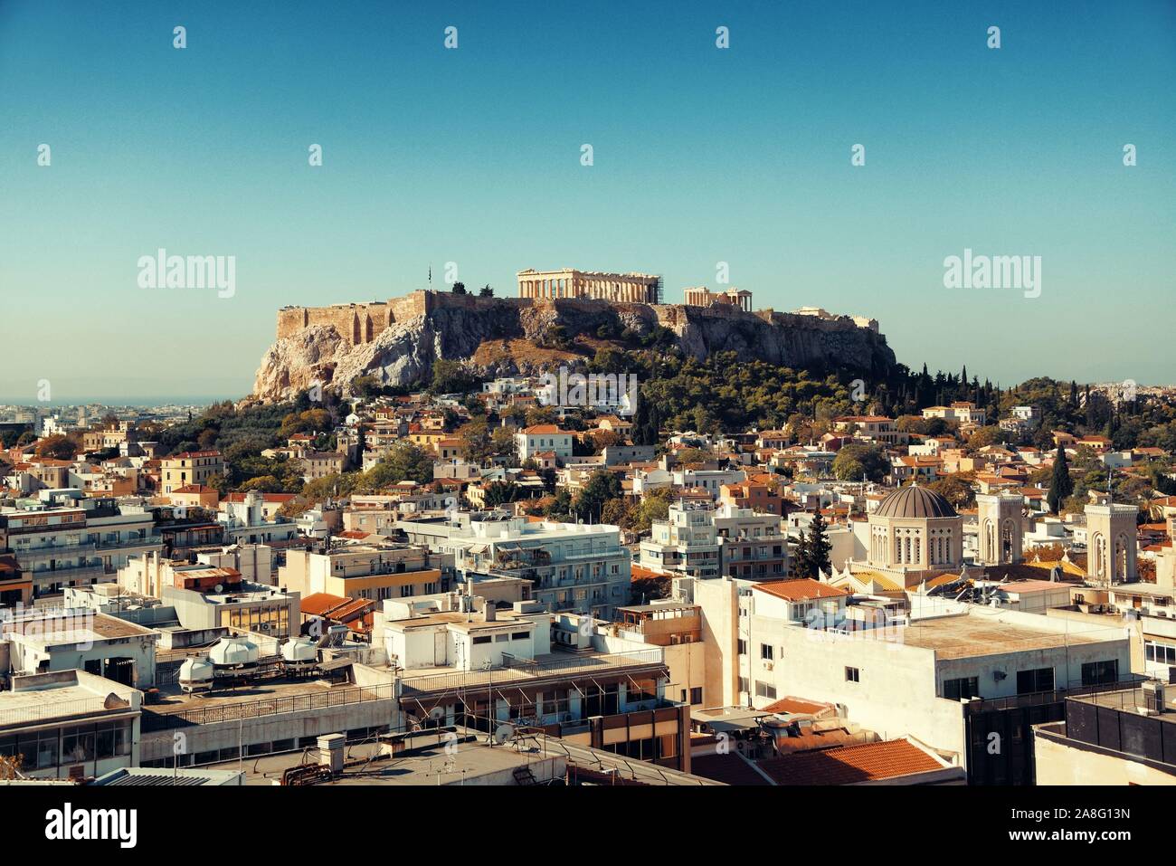 Athens skyline rooftop view, Greece Stock Photo - Alamy