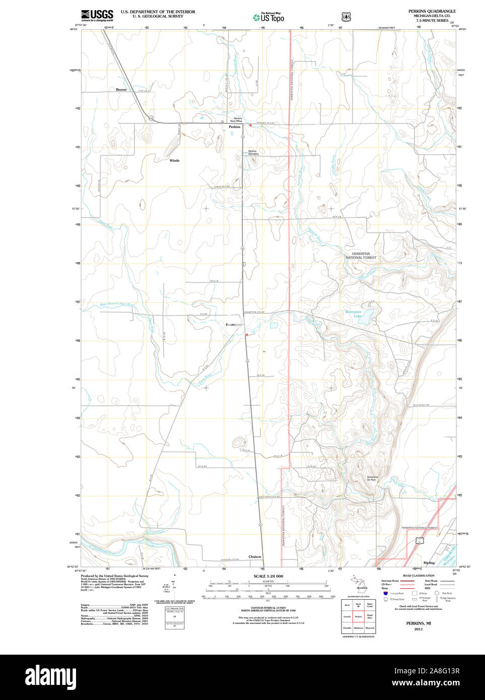 Map of perkins hi-res stock photography and images - Alamy