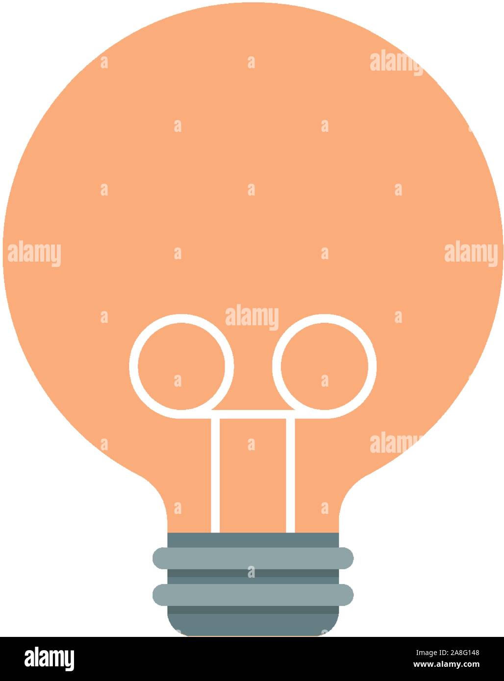 light bulb off in white background vector illustration design Stock ...
