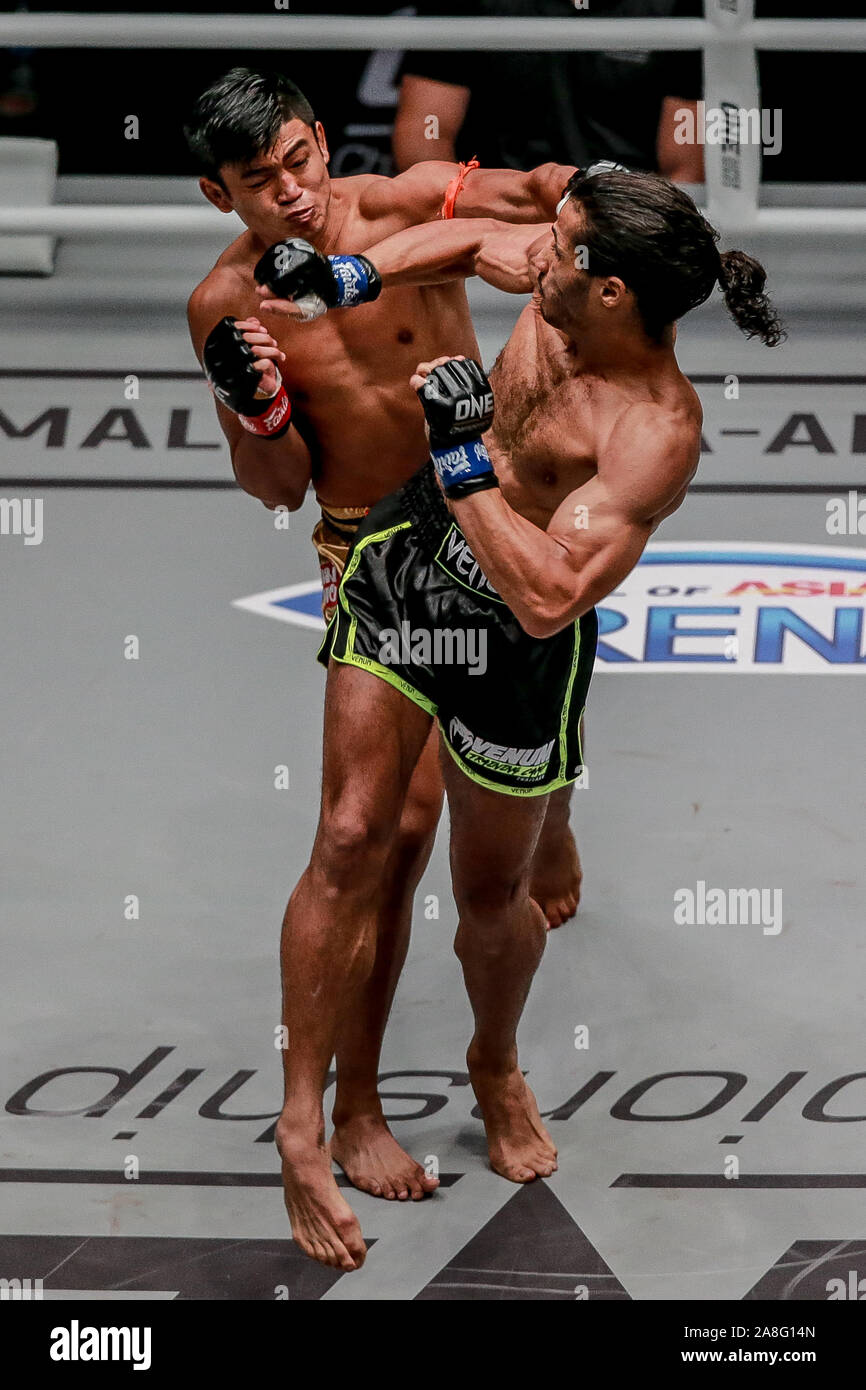 Pasay City, Philippines. 8th Nov, 2019. Sangmanee Sathian Muaythai of ...
