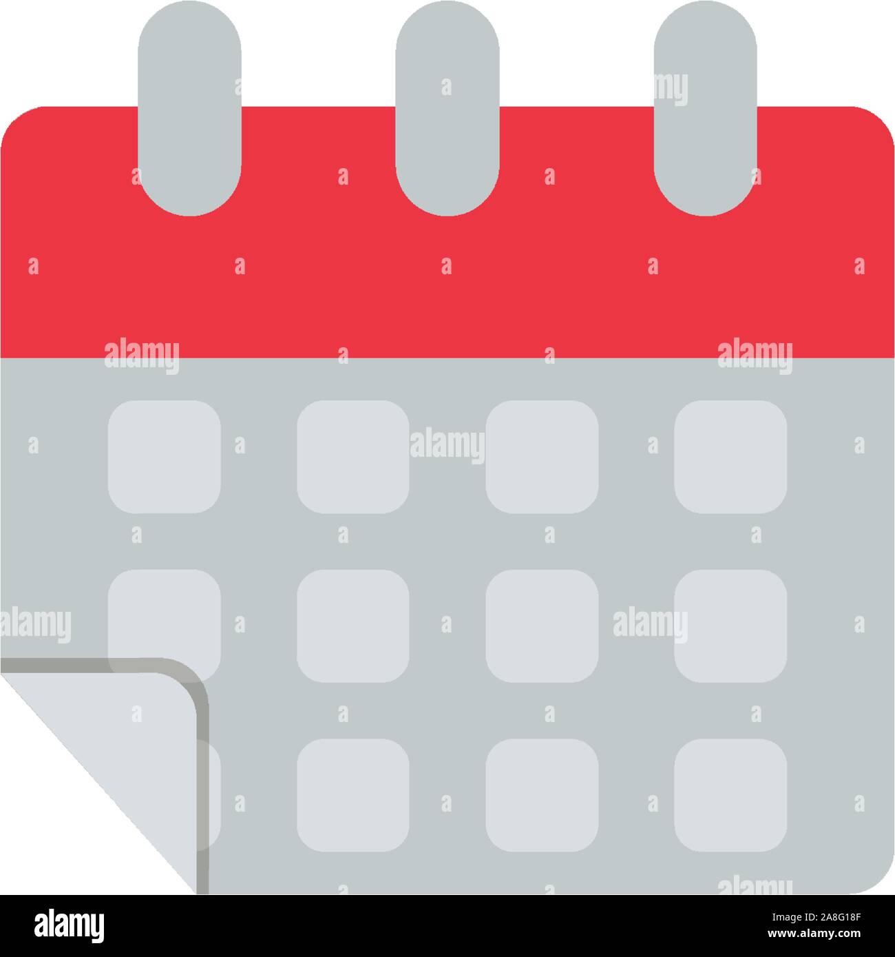 calendar reminder on white background vector illustration desing Stock ...