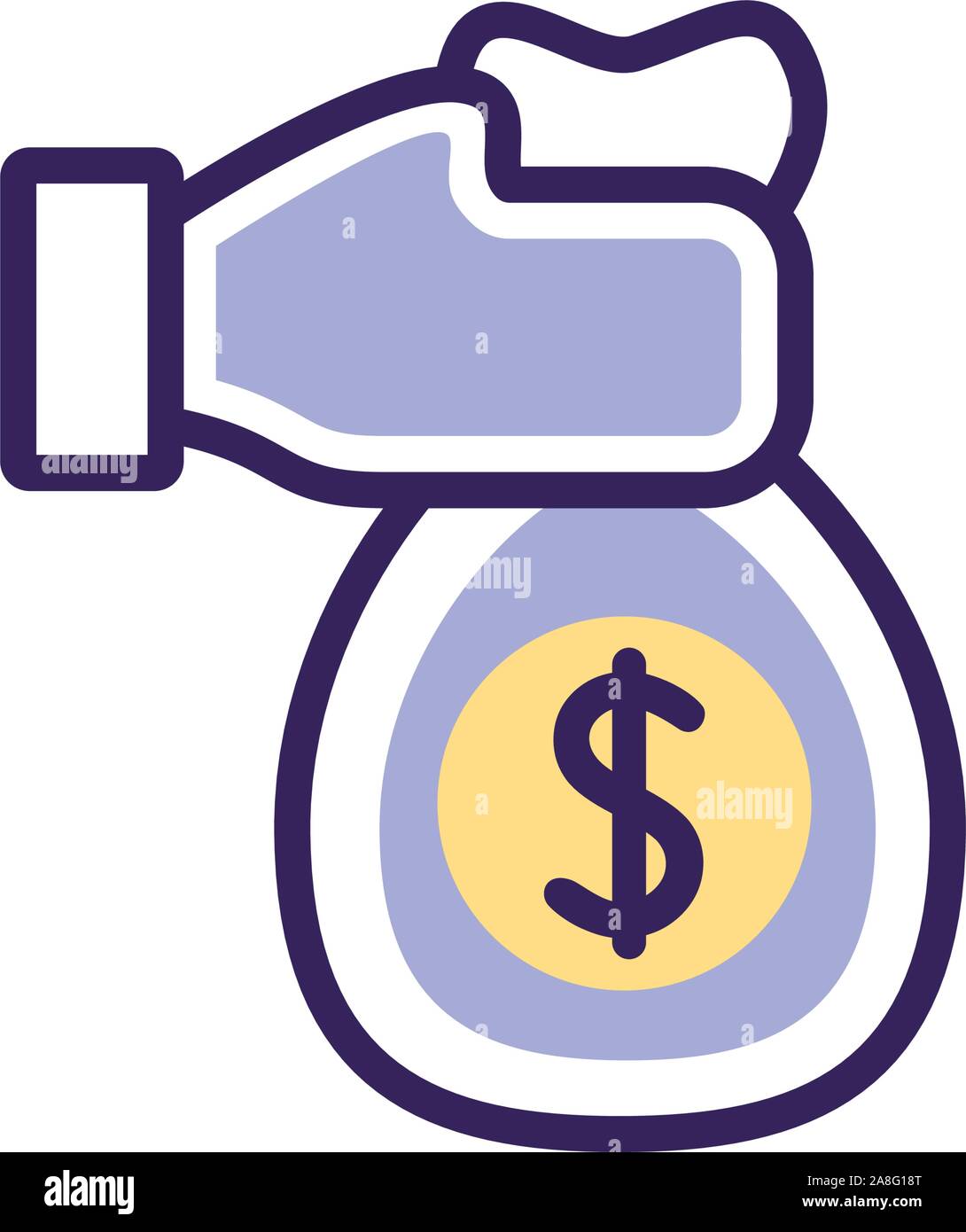 Isolated bag icon fill vector design Stock Vector Image & Art - Alamy