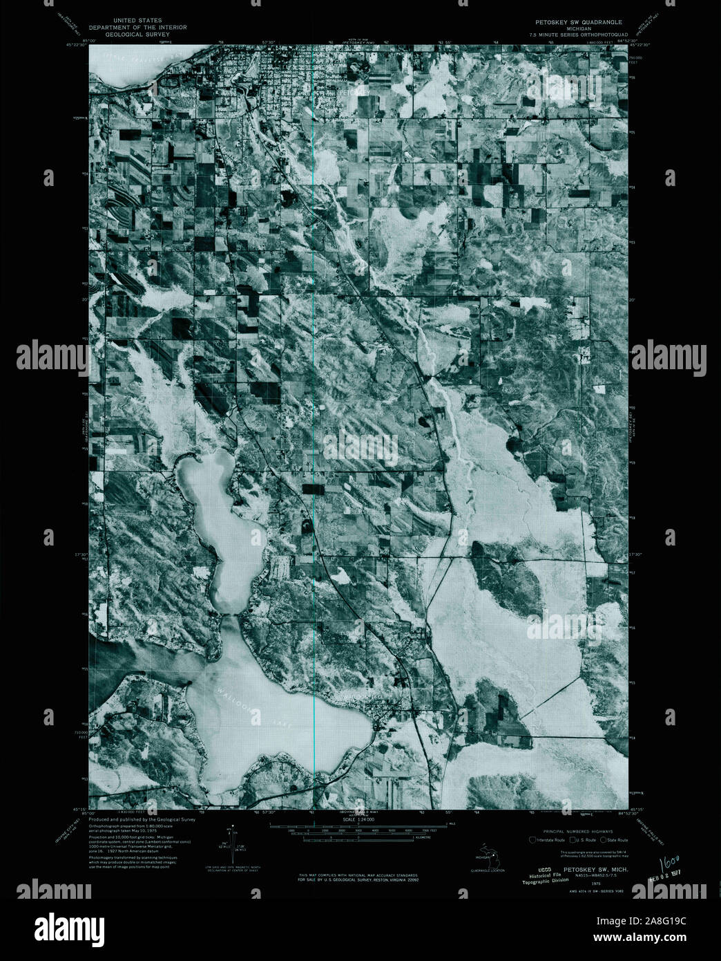 Map of petoskey hi-res stock photography and images - Alamy