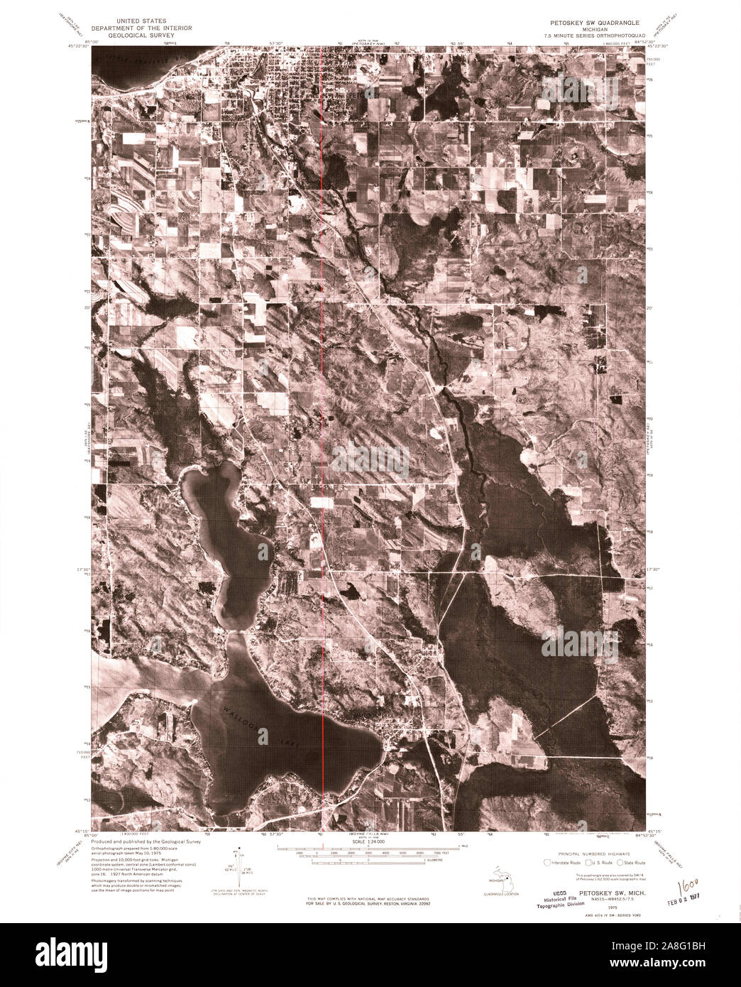 Map of petoskey hi-res stock photography and images - Alamy