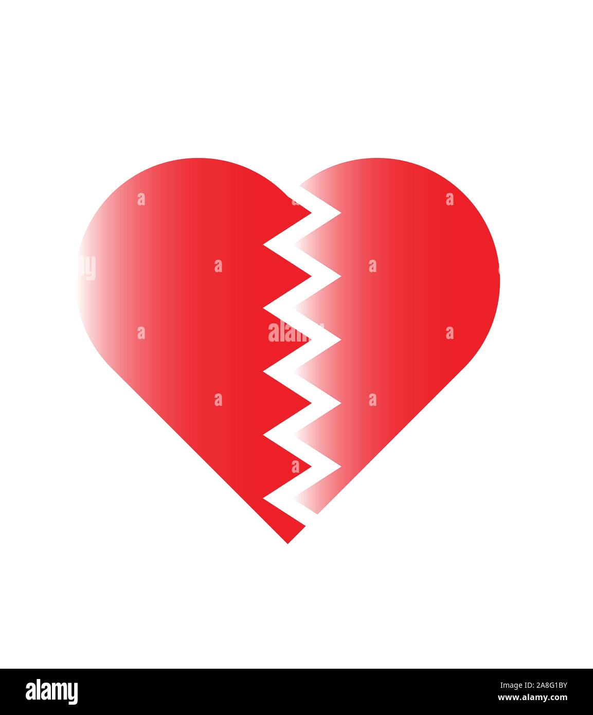 broken heart symbol Stock Vector Image & Art - Alamy