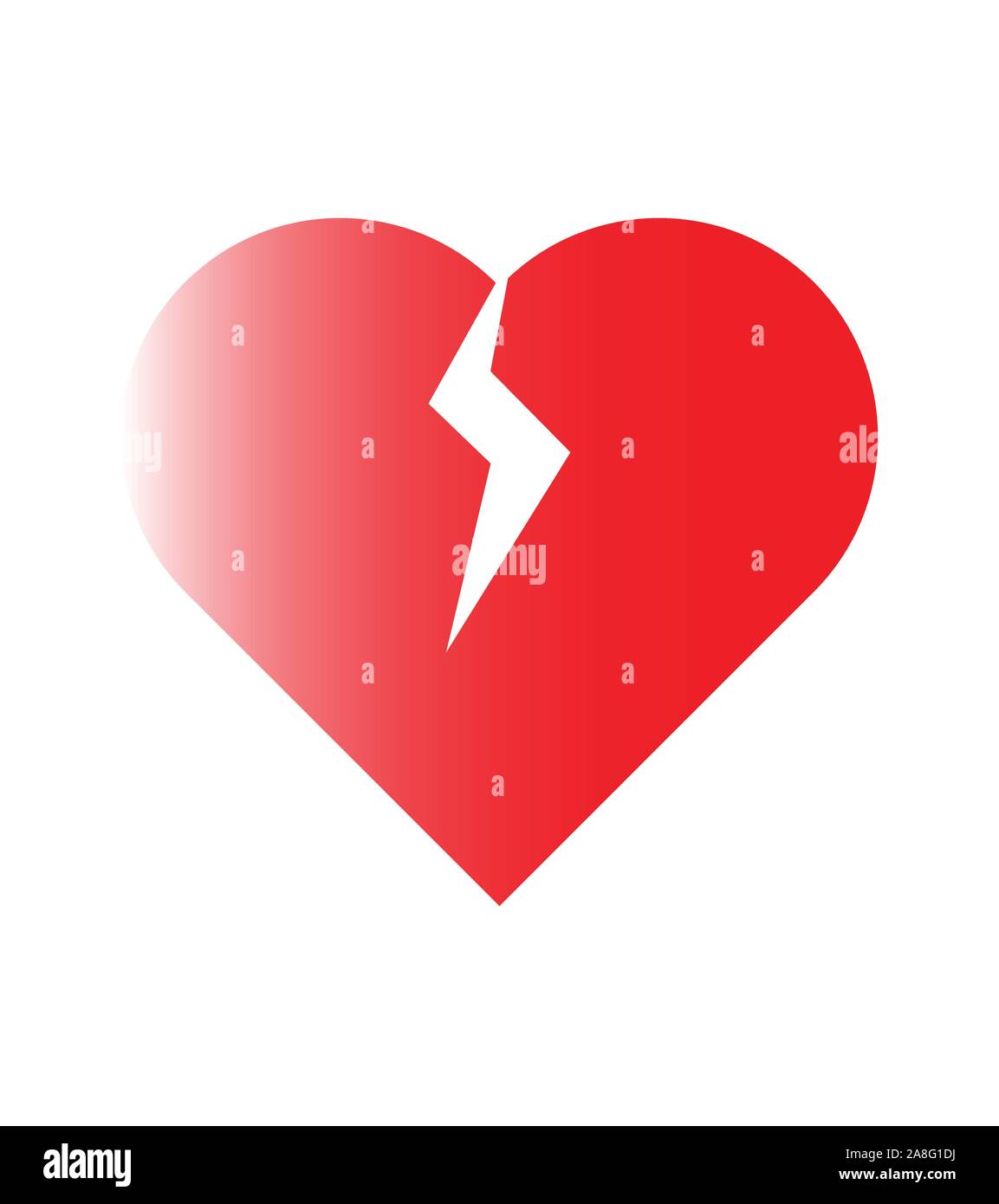 Broken heart symbol hi-res stock photography and images - Alamy