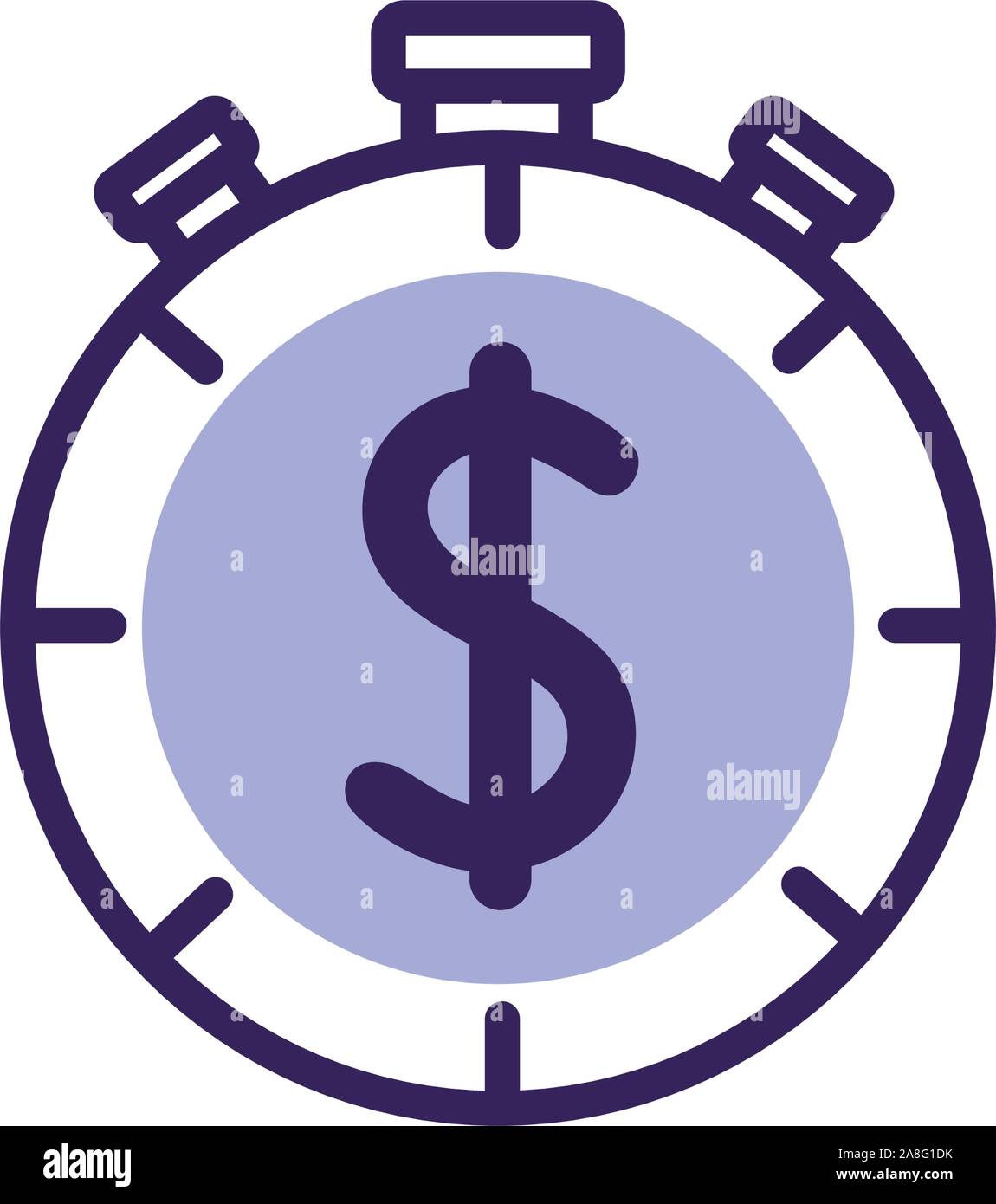 Isolated chronometer icon fill vector design Stock Vector Image & Art ...