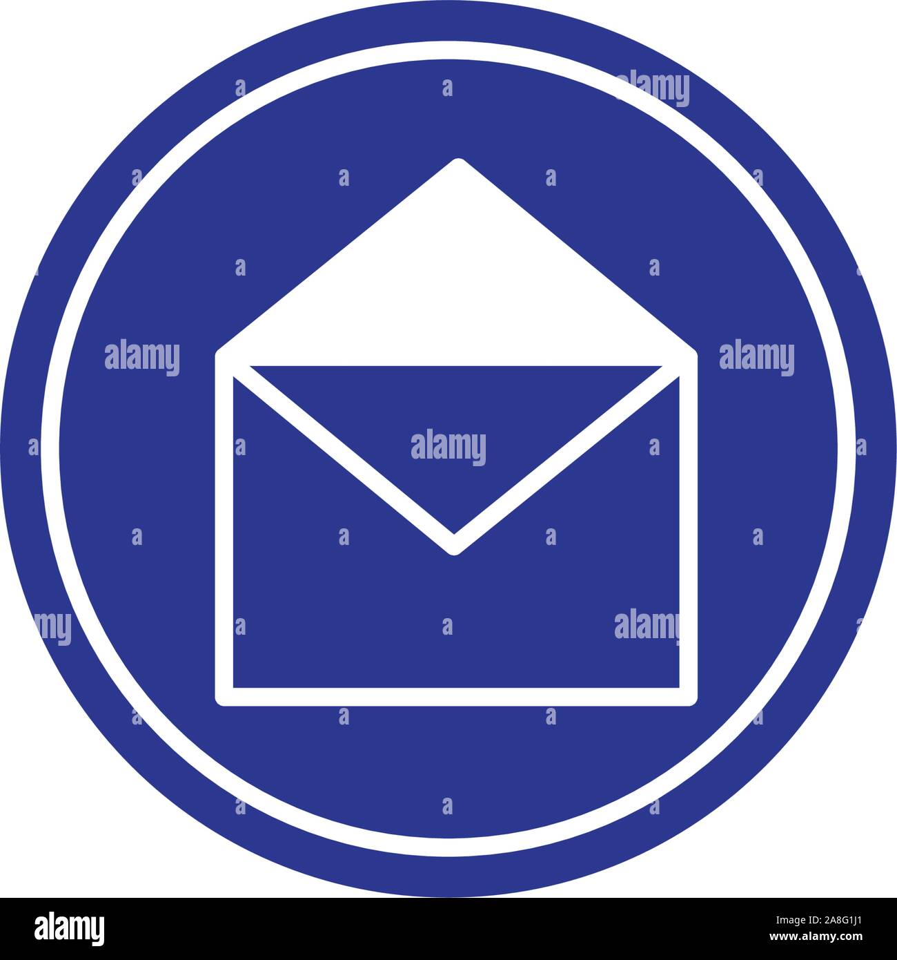 Envelope design, Email mail message letter marketing communication card ...