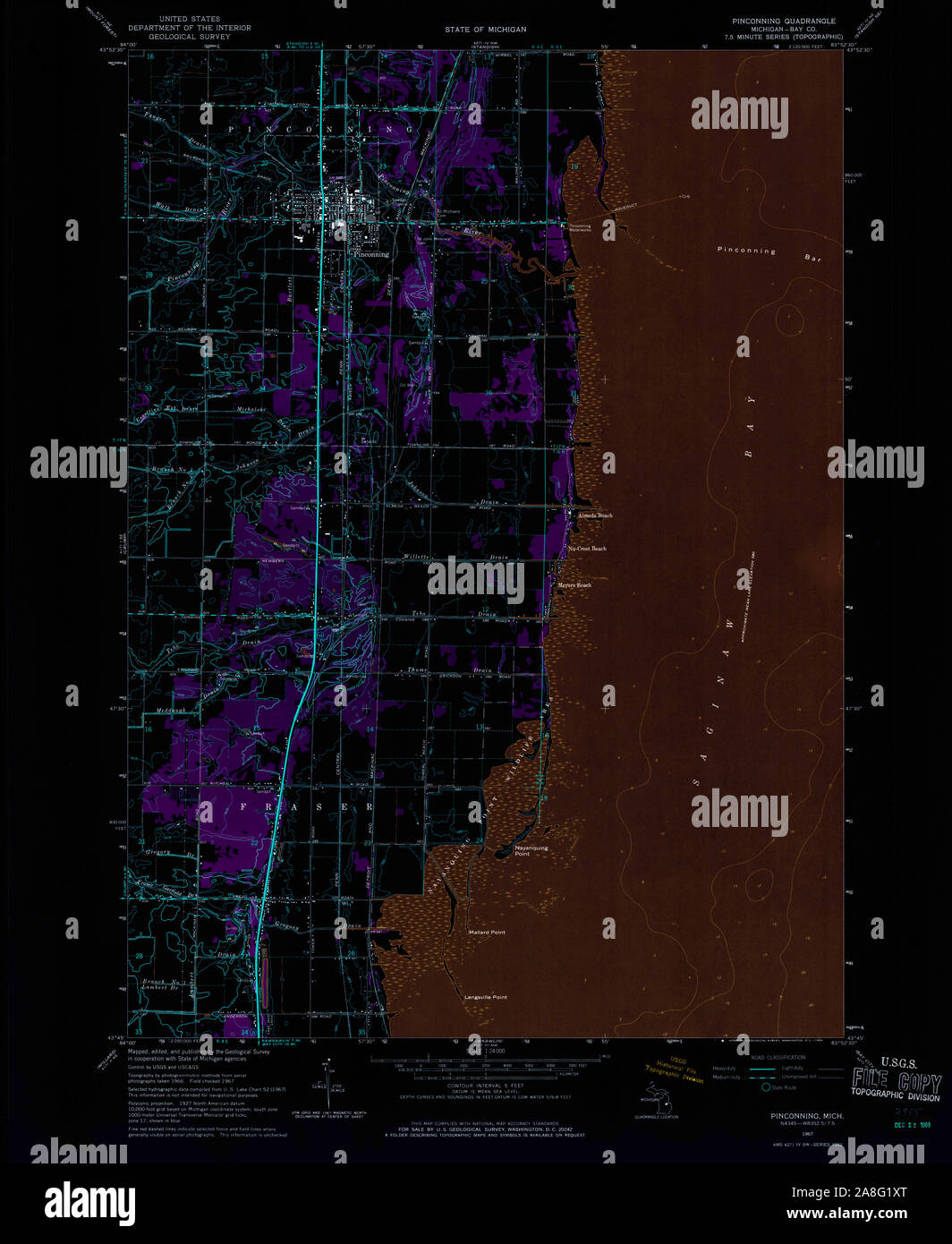Map of pinconning hi-res stock photography and images - Alamy