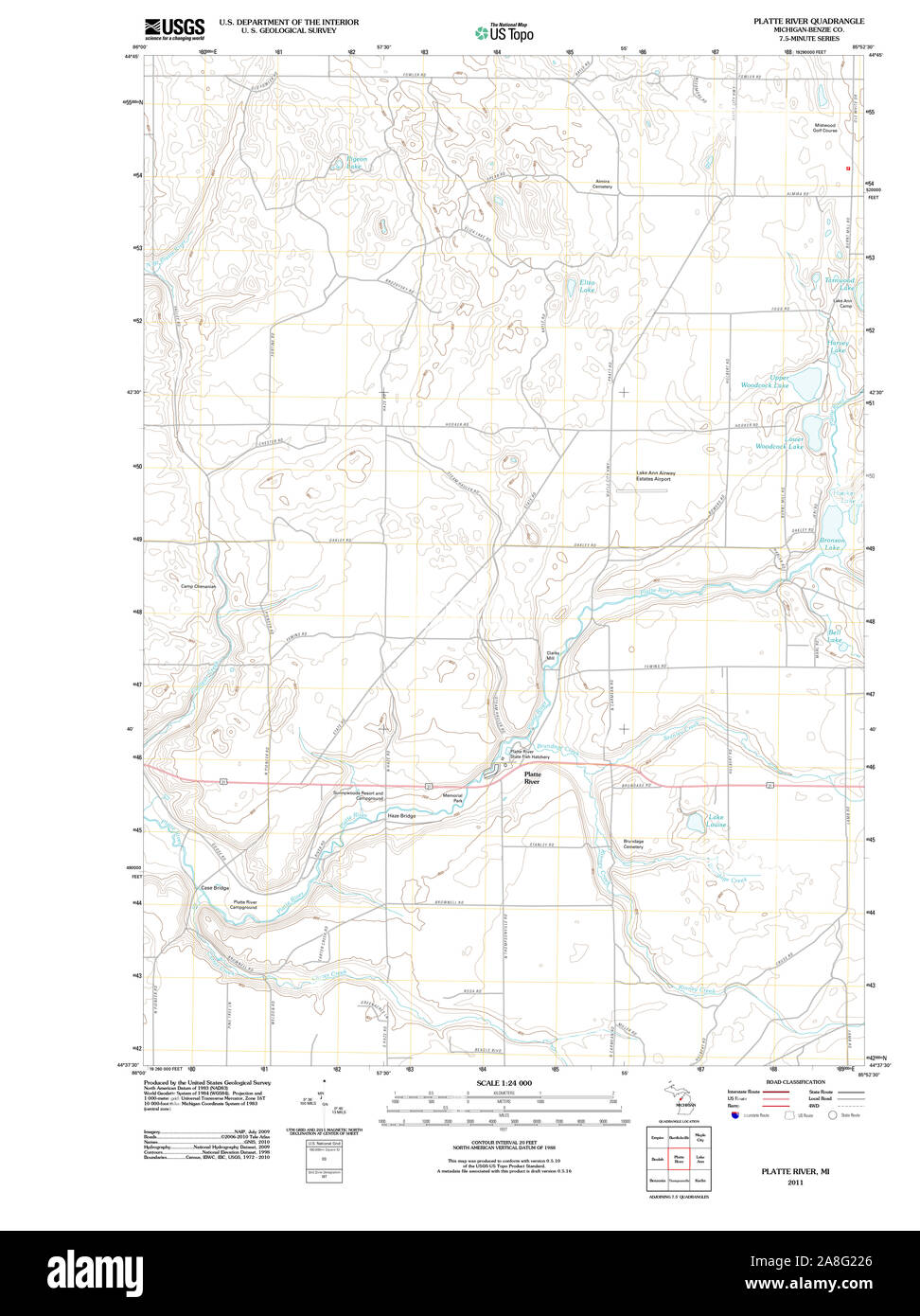 Map of platte hi-res stock photography and images - Alamy