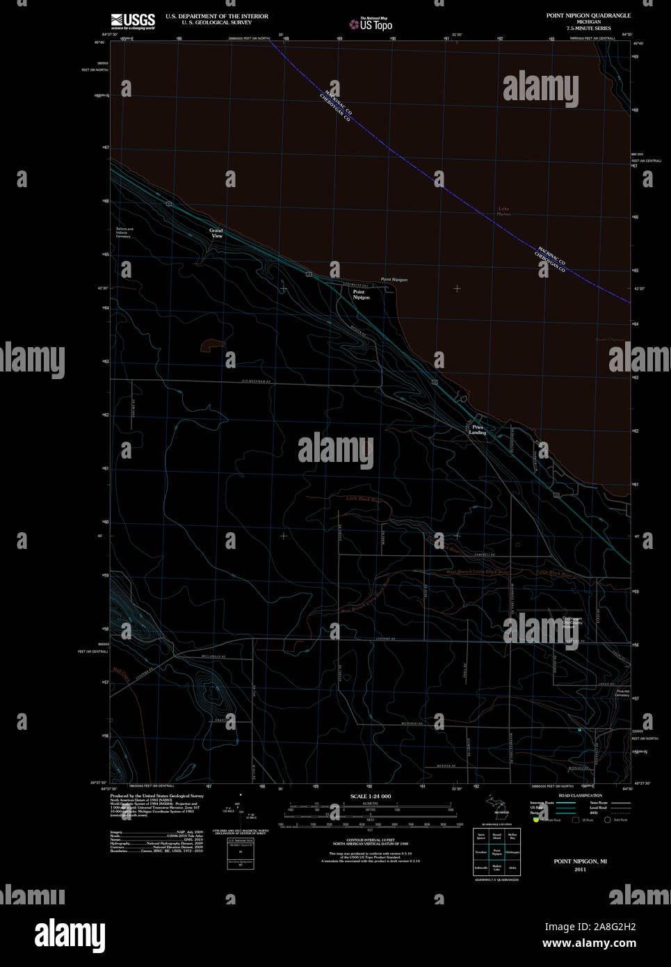 Map of nipigon hi-res stock photography and images - Alamy