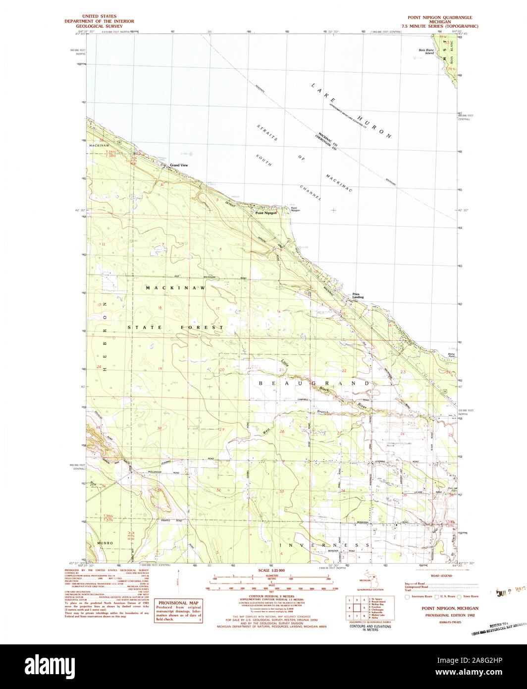 Nipigon map hi-res stock photography and images - Alamy