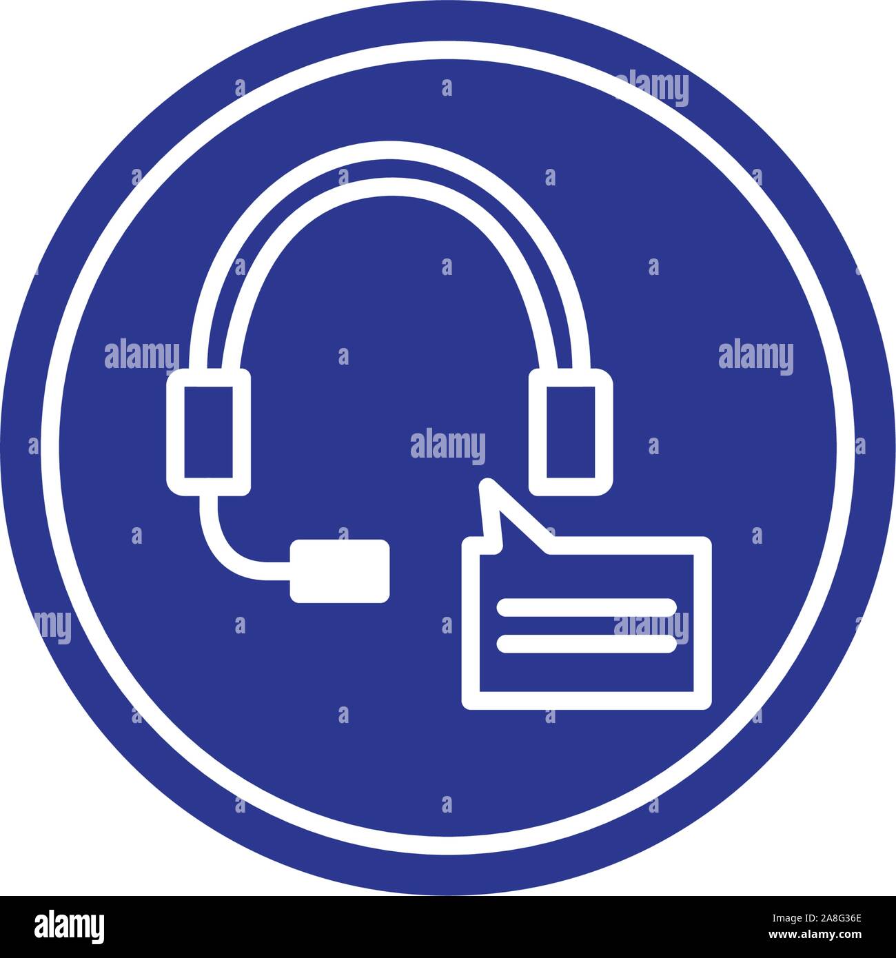 Social media and multimedia headphones icon, Apps communication digital ...