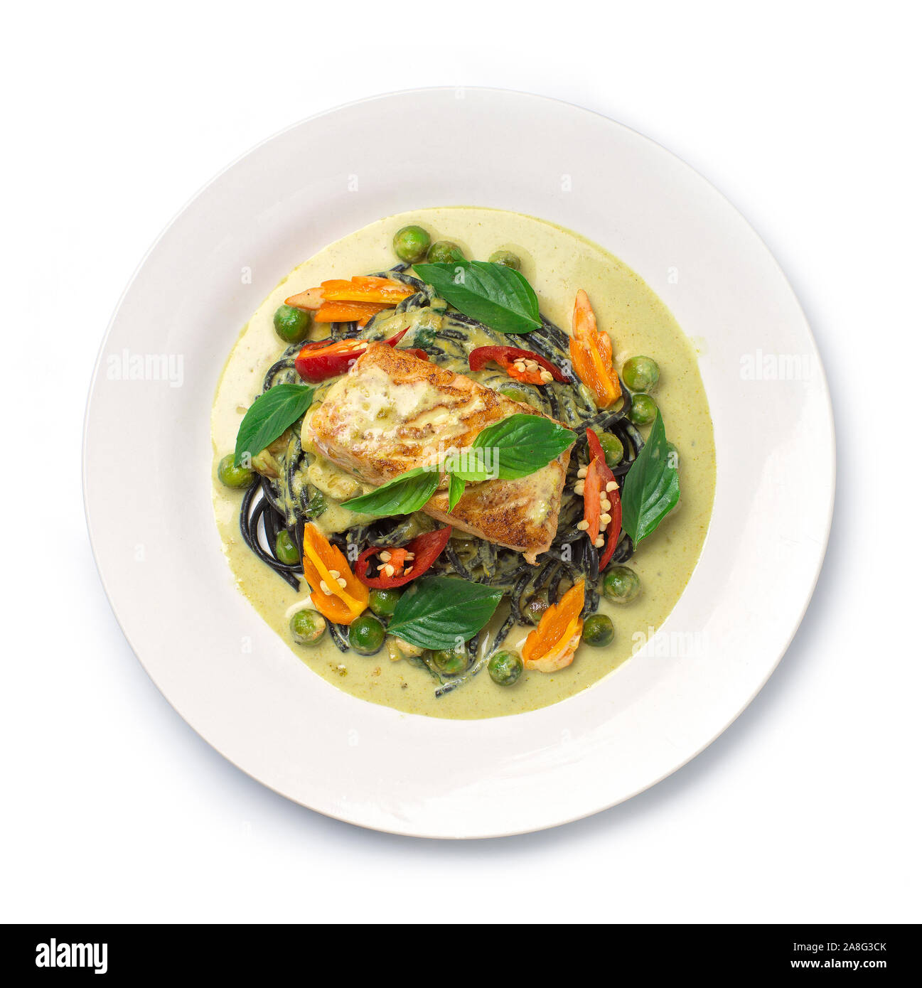 Prawn curry with coconut Cut Out Stock Images & Pictures - Alamy