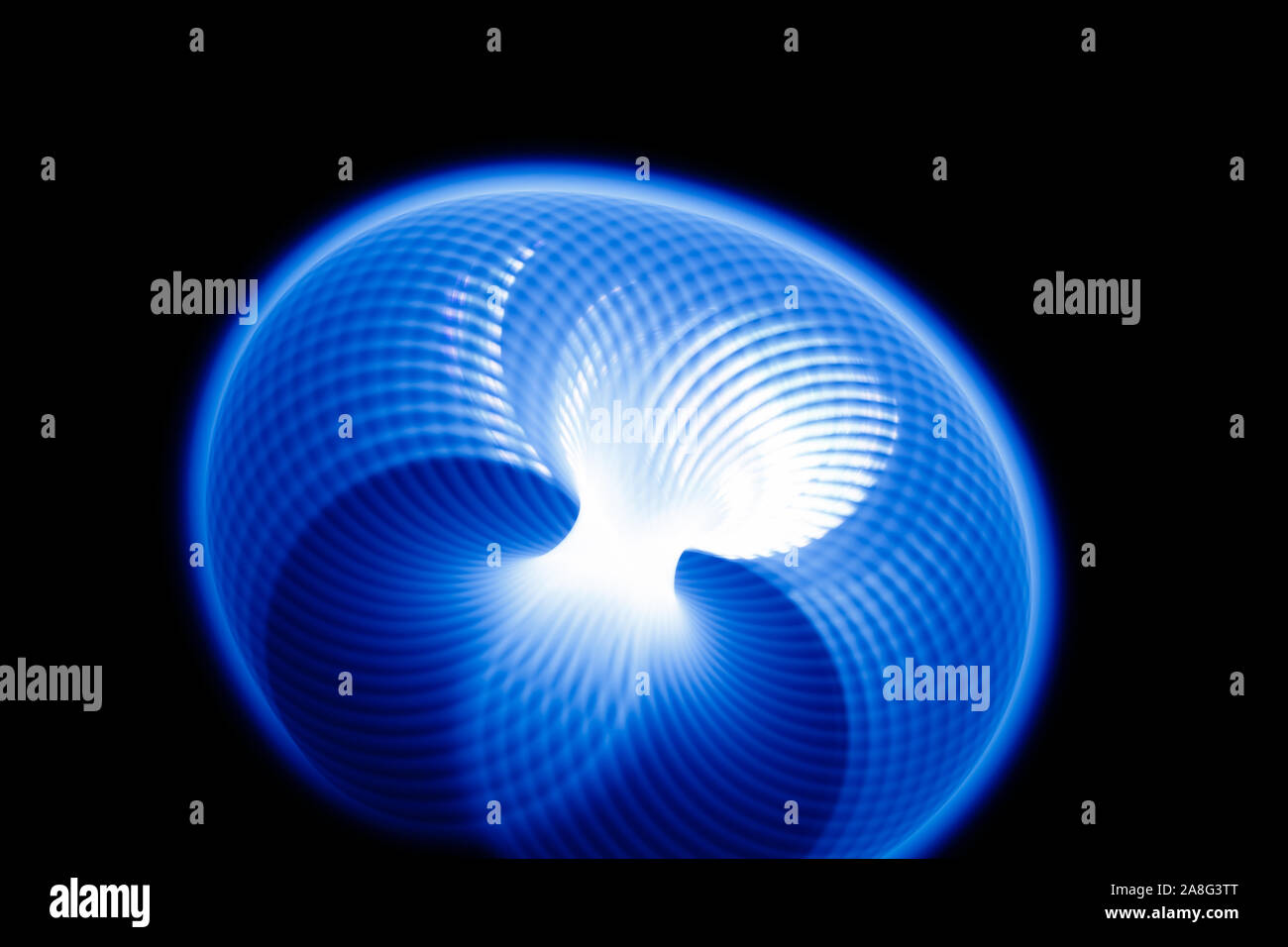 Sound waves in the dark in full color Stock Photo - Alamy