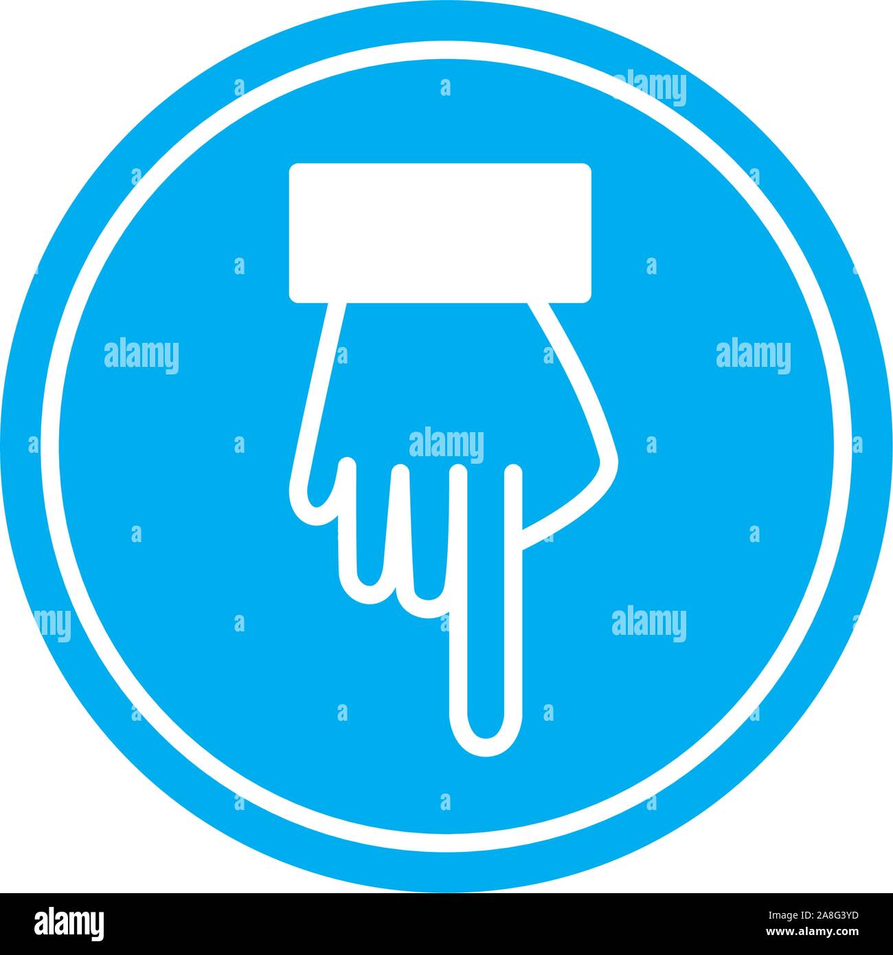 Social media and multimedia hand icon, Apps communication digital ...