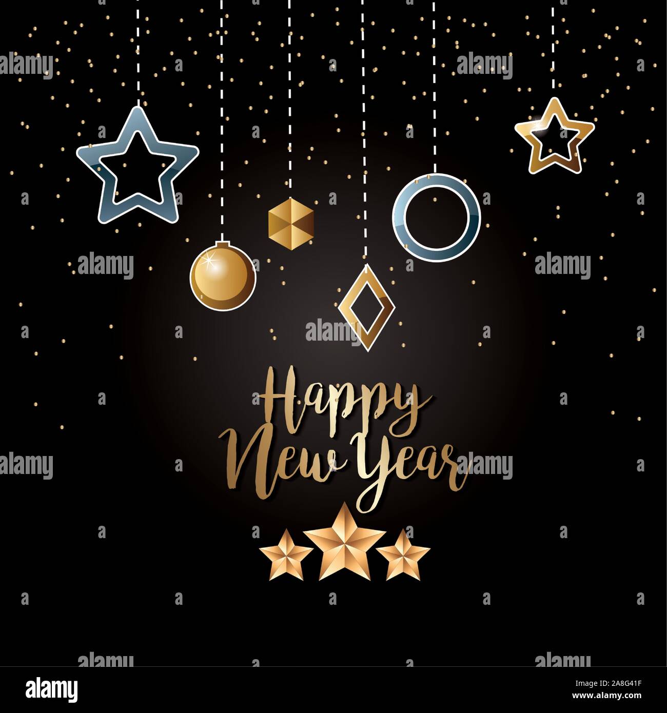 Happy new year vector design Stock Vector Image & Art - Alamy