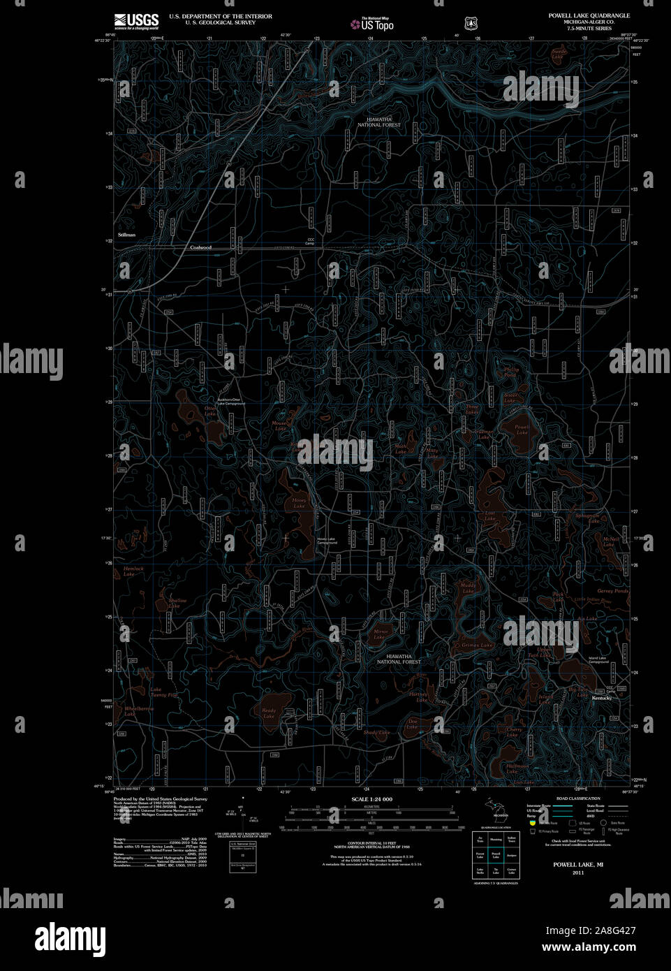 Lake powell map hi-res stock photography and images - Alamy