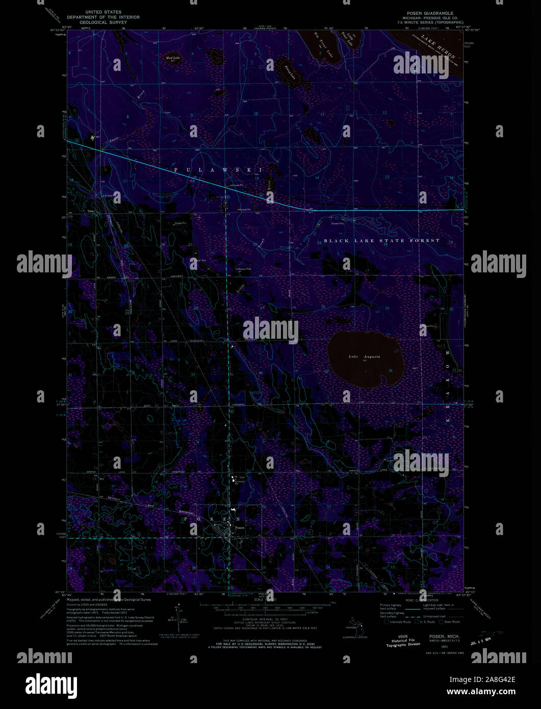 Posen map hi-res stock photography and images - Alamy