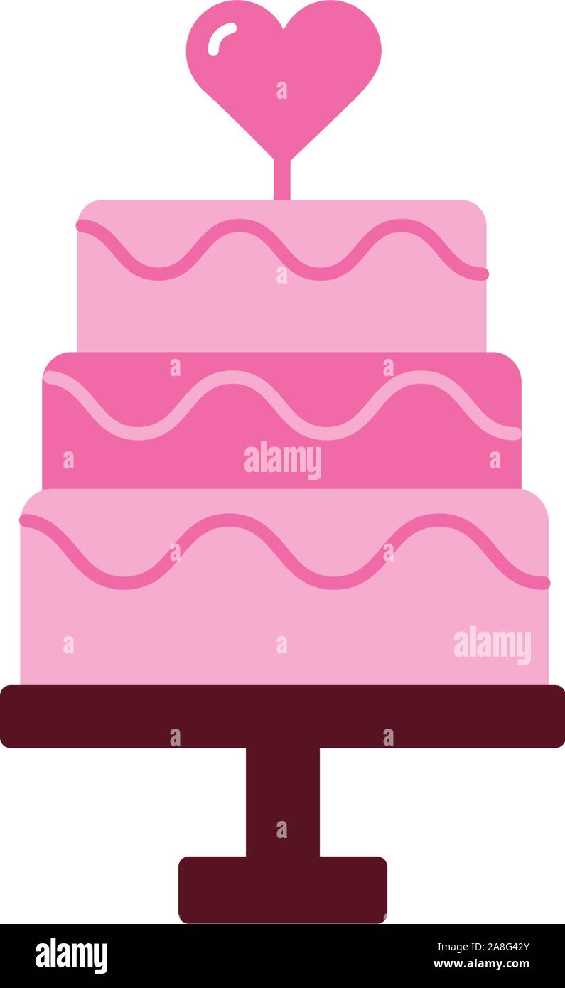 Isolated love cake vector design Stock Vector Image & Art - Alamy