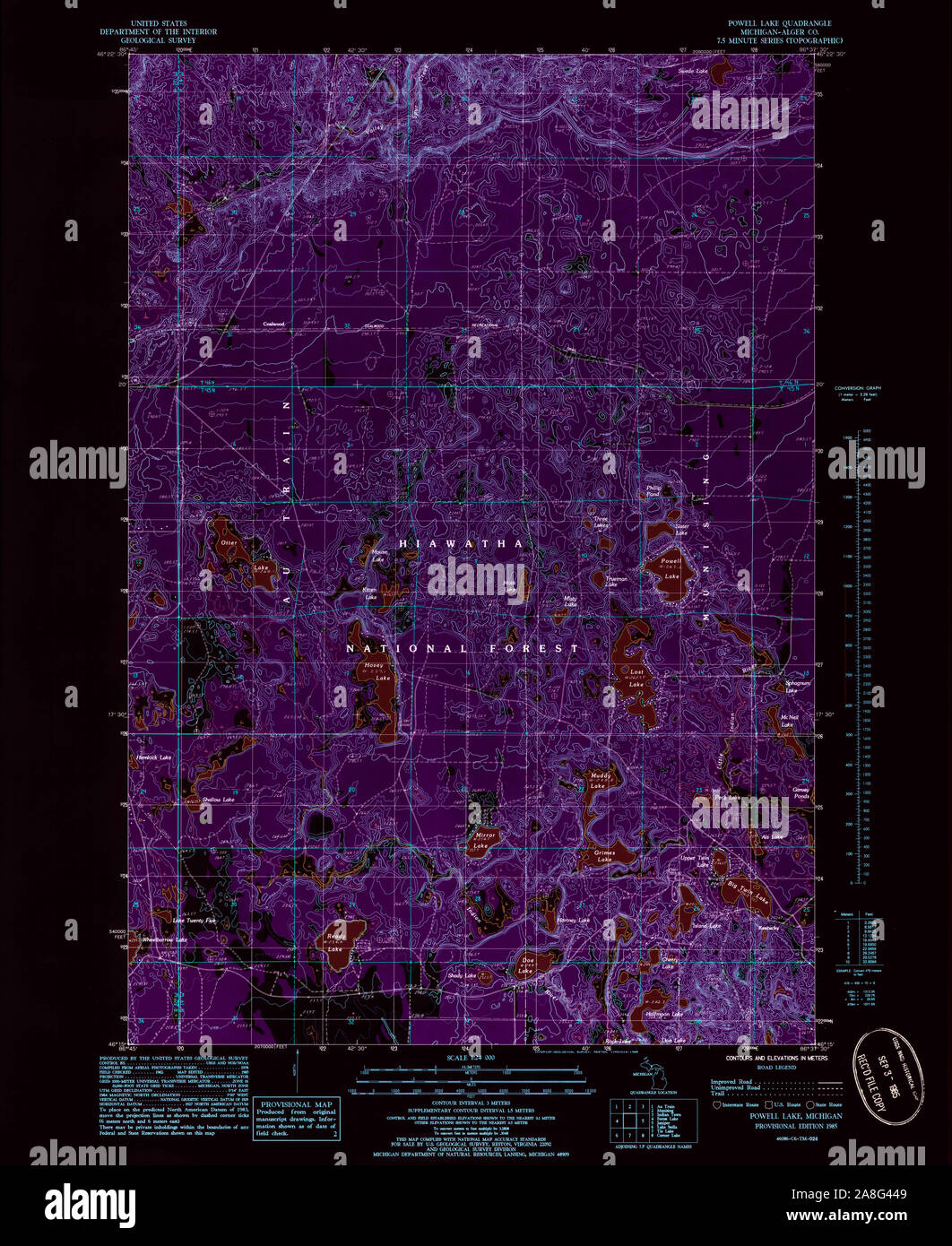 Lake powell map hi-res stock photography and images - Alamy
