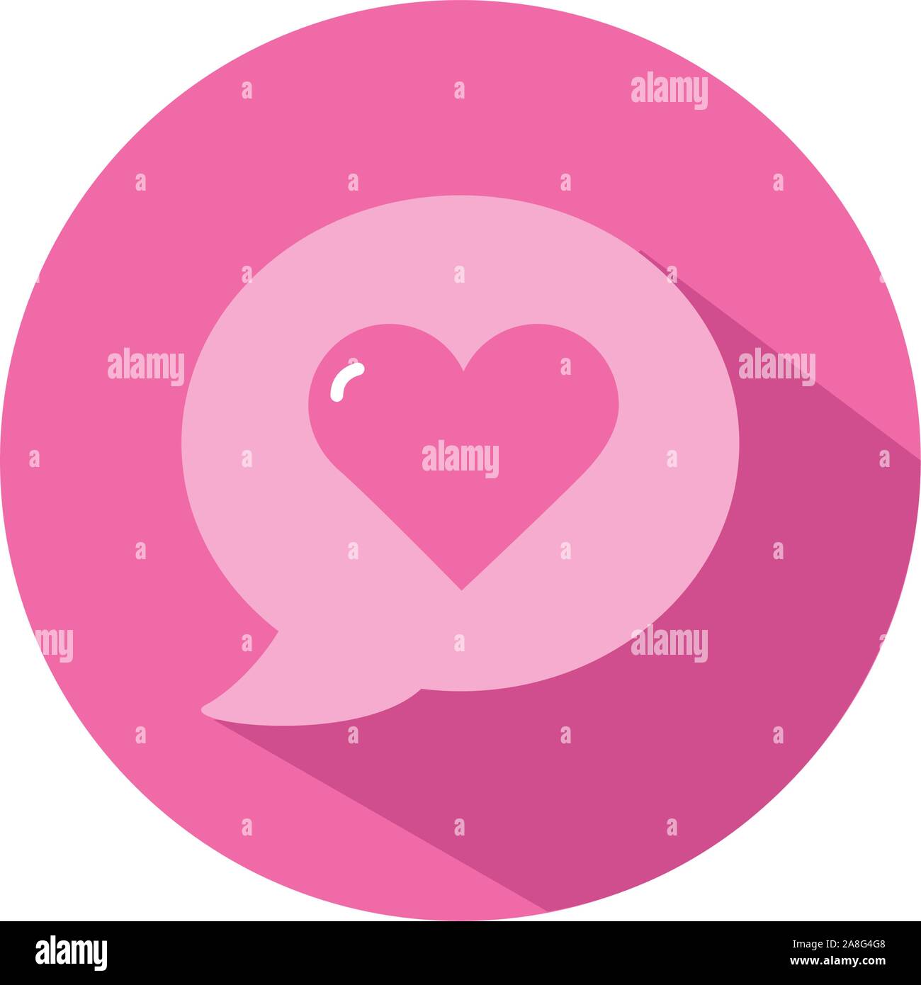 Isolated heart bubble vector design Stock Vector Image & Art - Alamy
