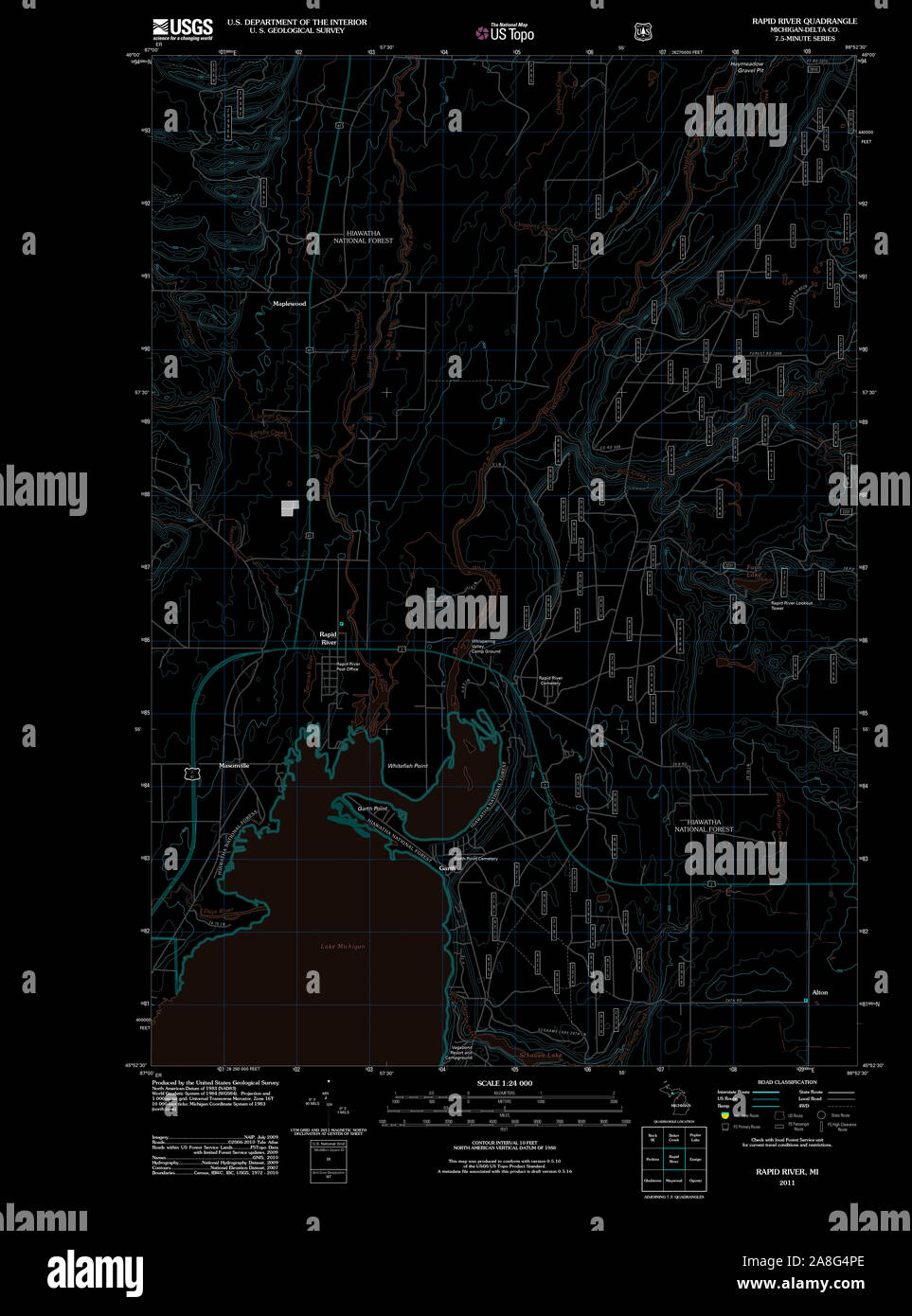 Rapid river map hi-res stock photography and images - Alamy