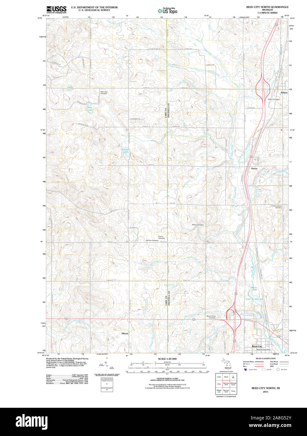 Map of reed Cut Out Stock Images & Pictures - Alamy